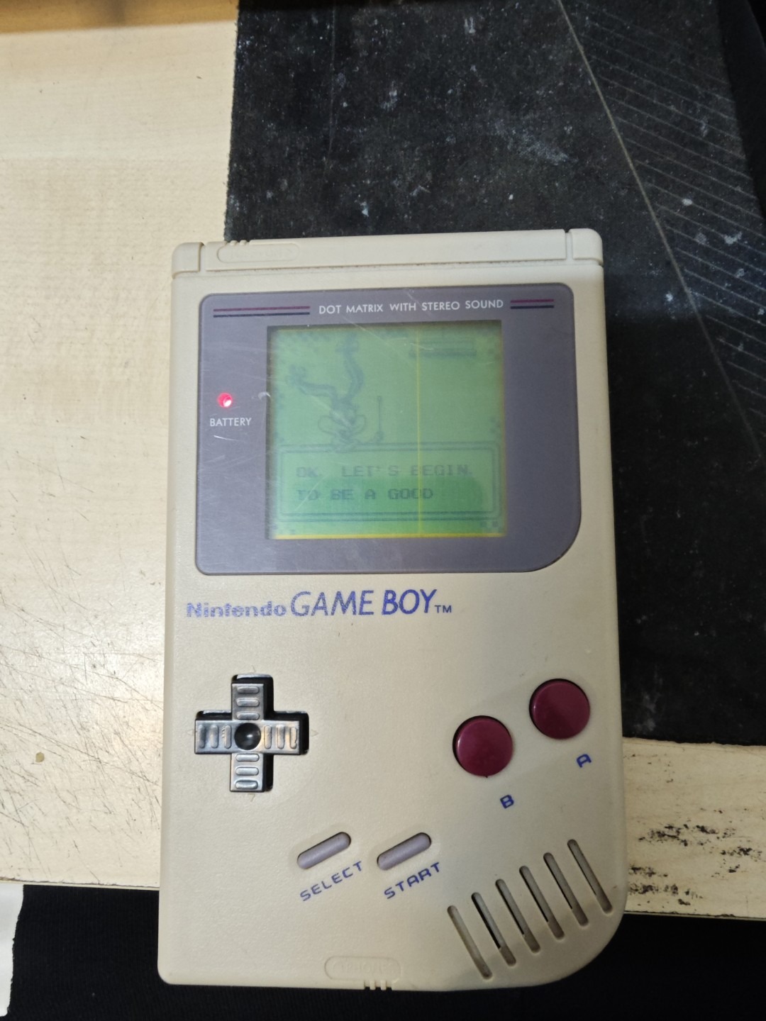 Nintendo Gameboy DMG-01 - új szürke ház, grátisz 1 vertikális vonal + 2 ...