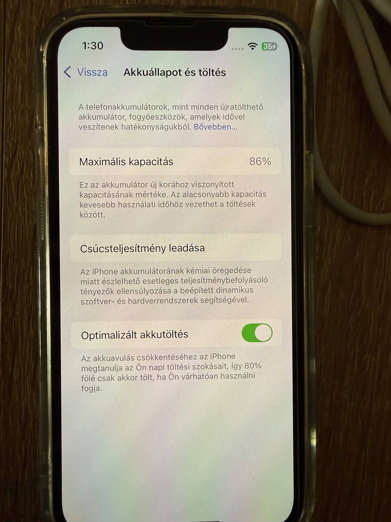 Gyönyörű független, hibátlan, Iphone 13 mini 128GB, 86% akku (13 pro-ra ...