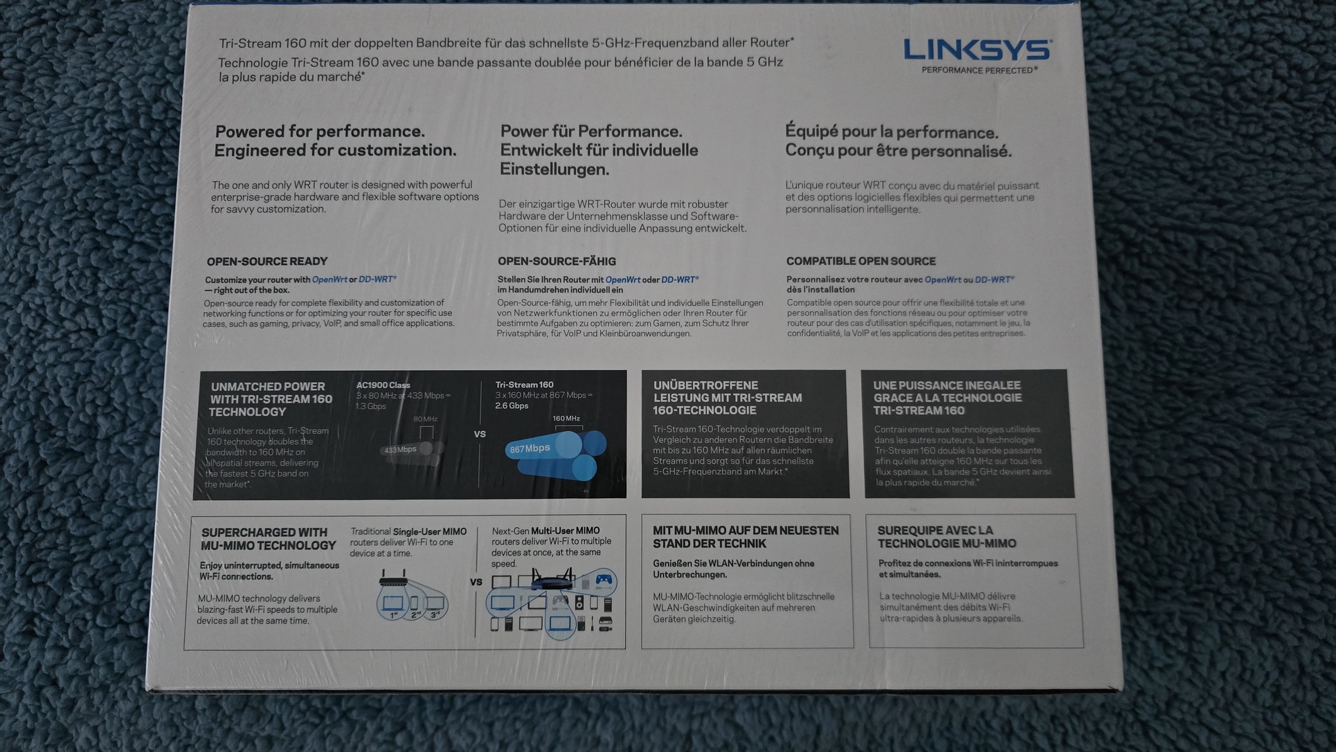 Bontatlan ÚJ Fóliás! Linksys WRT 3200 ACM wifi 3200 Mbit/s,wan-Lan 1000 ...