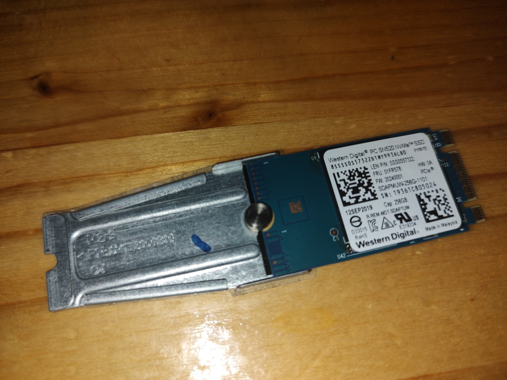 Western Digital PC SN520 NVMe SSD (2280 form factor adapterrel, 2242 ...