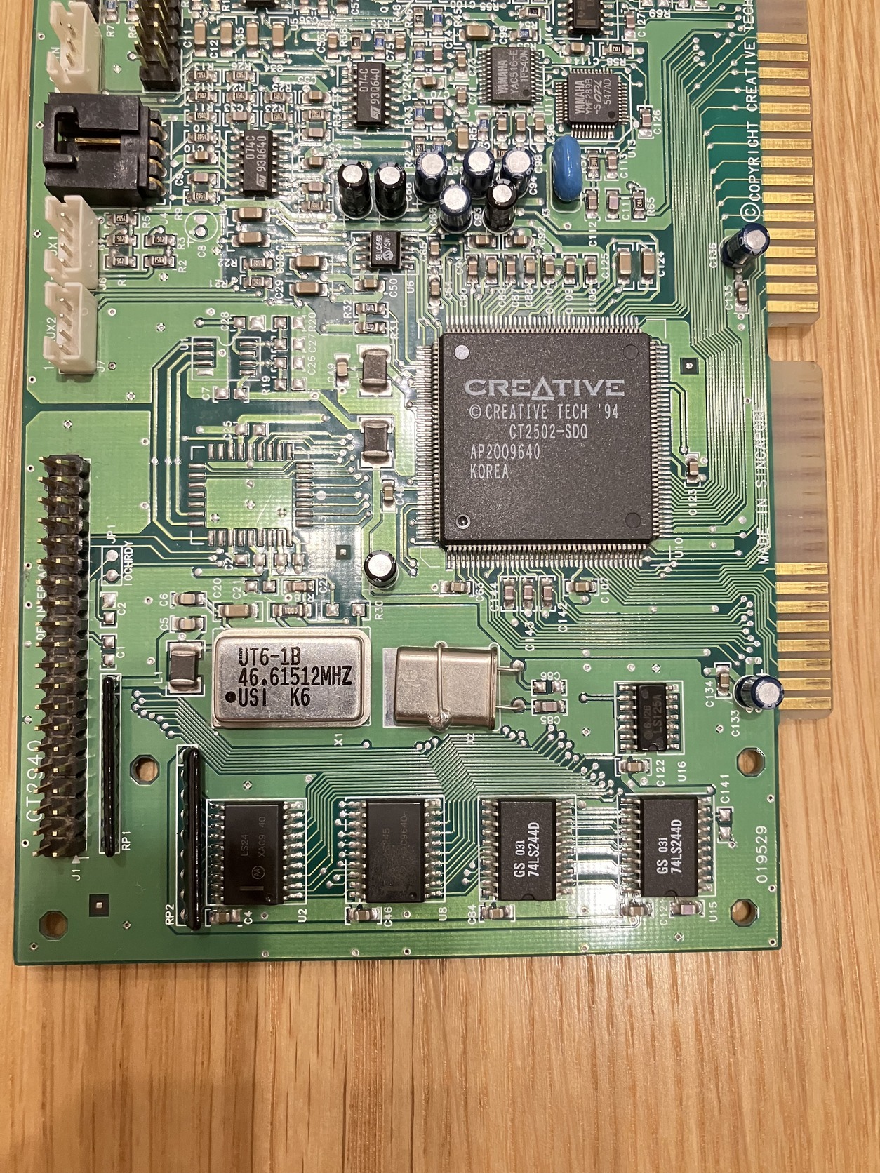 Ritka CREATIVE Sound Blaster 16 PnP YAMAHA OPL-3 General MIDI GM ISA DOS hangkártya retró PC ...