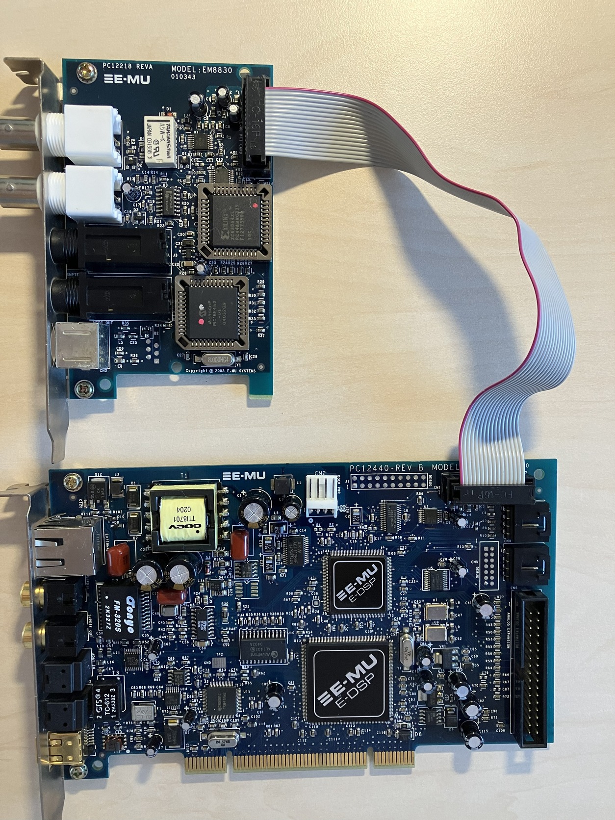 Ritka E-MU 1820/1212 24-bit EM8810 DSP stúdió hangkártya + EM8830 MIDI ...