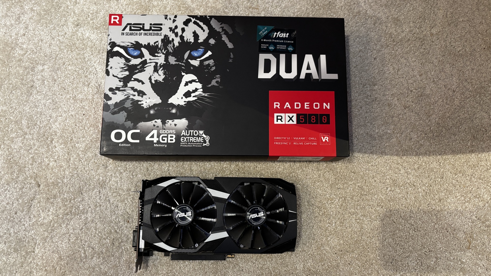 ASUS Dual Radeon RX 580 OC 4GB GDDR5 256bit - HardverApró