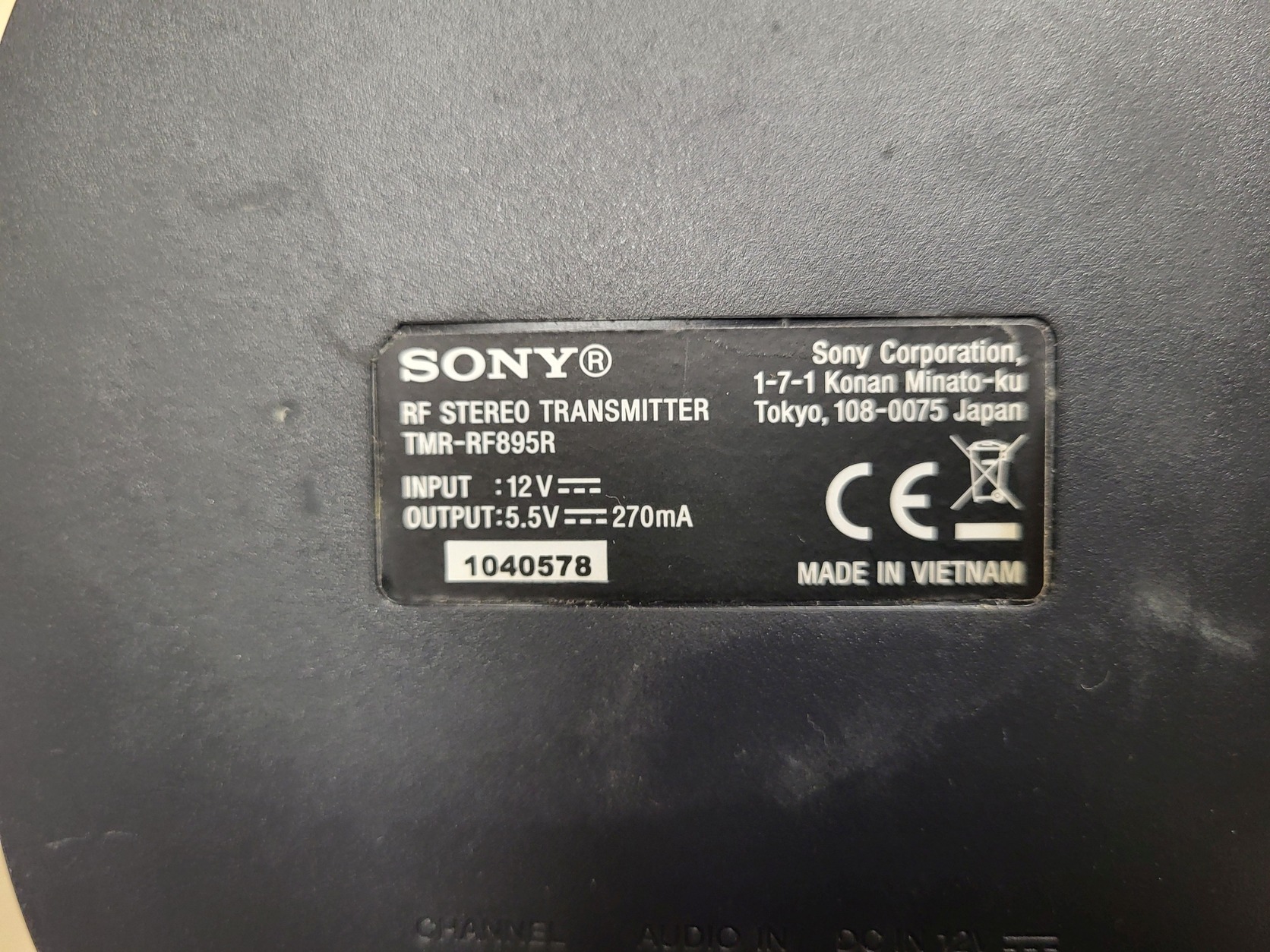 Sony TMR-RF895R hibás rádiós fejhallgató ingyen - HardverApró