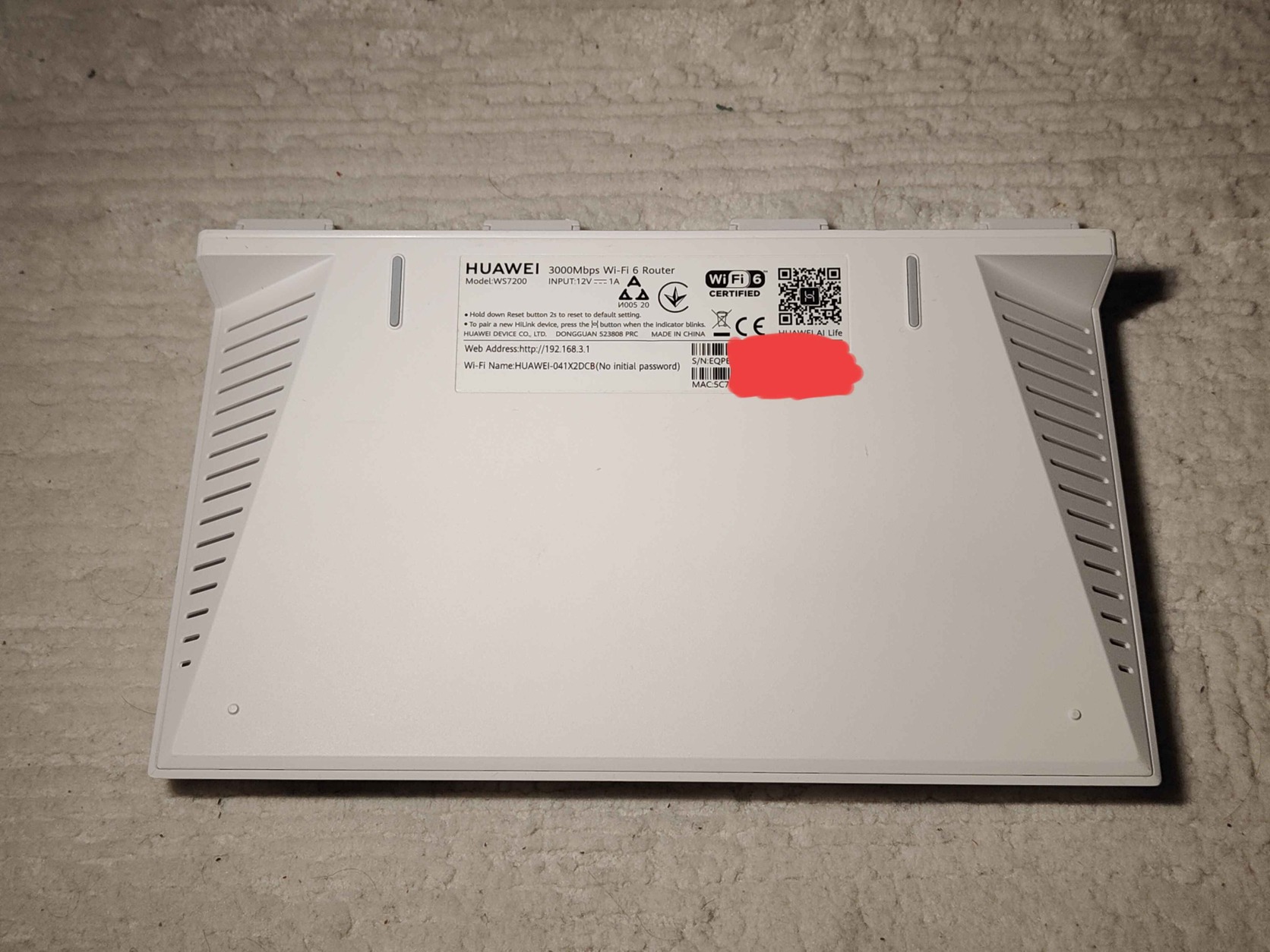 Huawei AX3 (WS7200) Quad-Core WiFi 6 Router + 5m CAT6a Vention UTP ...