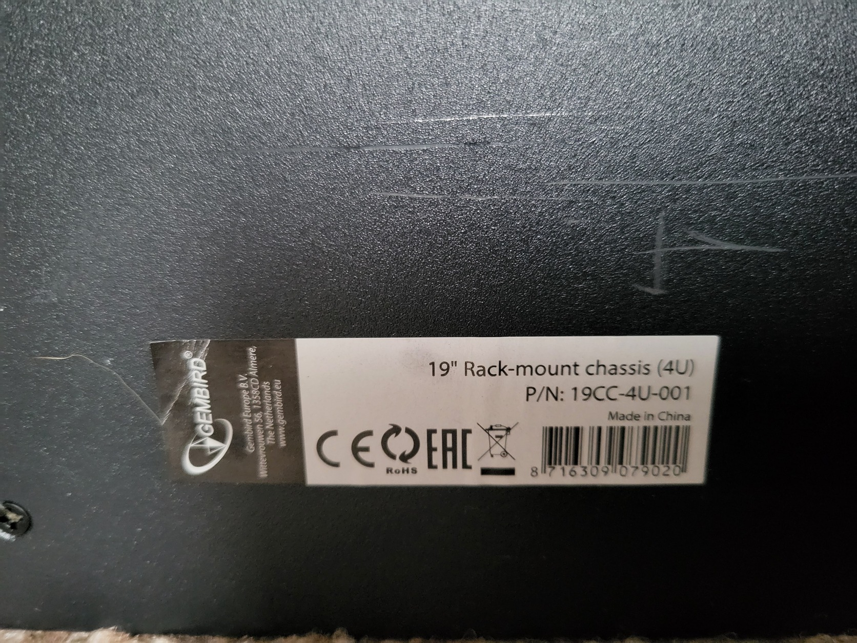 19" rack szekrénybe szerelhető Gembird ATX ház sínnel együtt - HardverApró