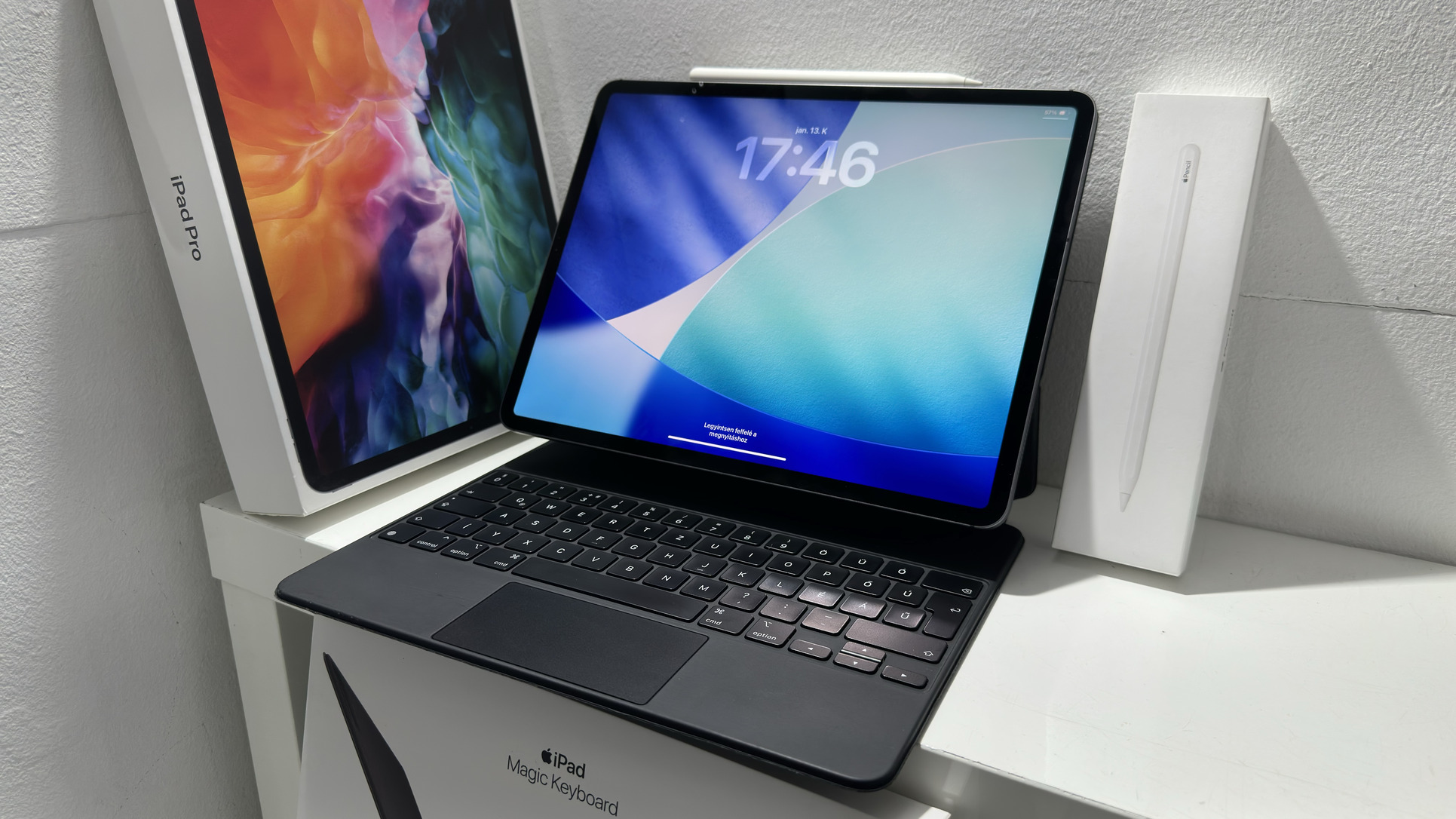 iPad Pro 12,9" 4.gen Wifi+Cellular 128GB A2232 Space Grey + Pen + Magic ...