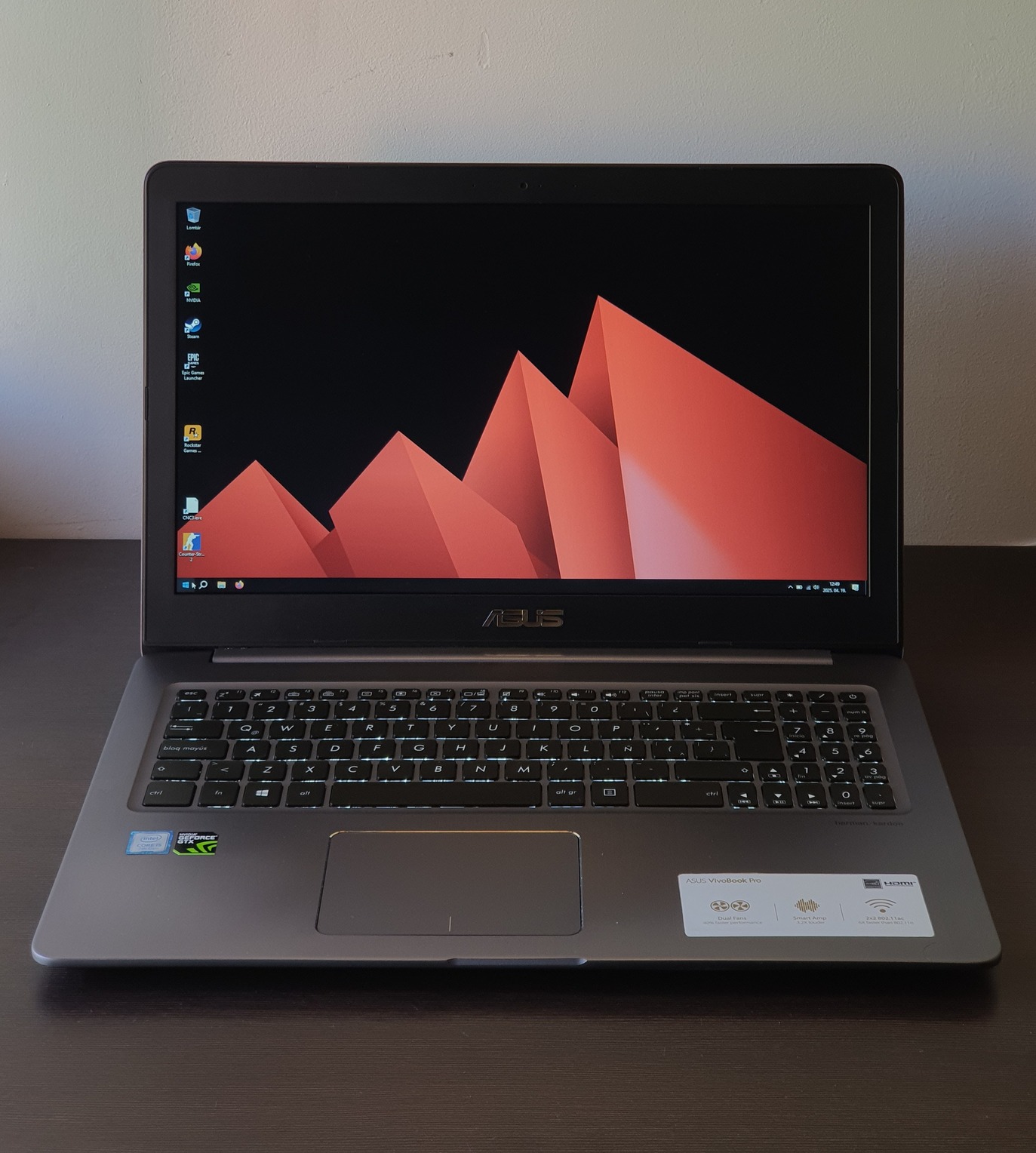 Asus Vivobook Pro 15-7. gen i5- GTX 1050 4 GB - 8 GB RAM 250 GB SSD ...