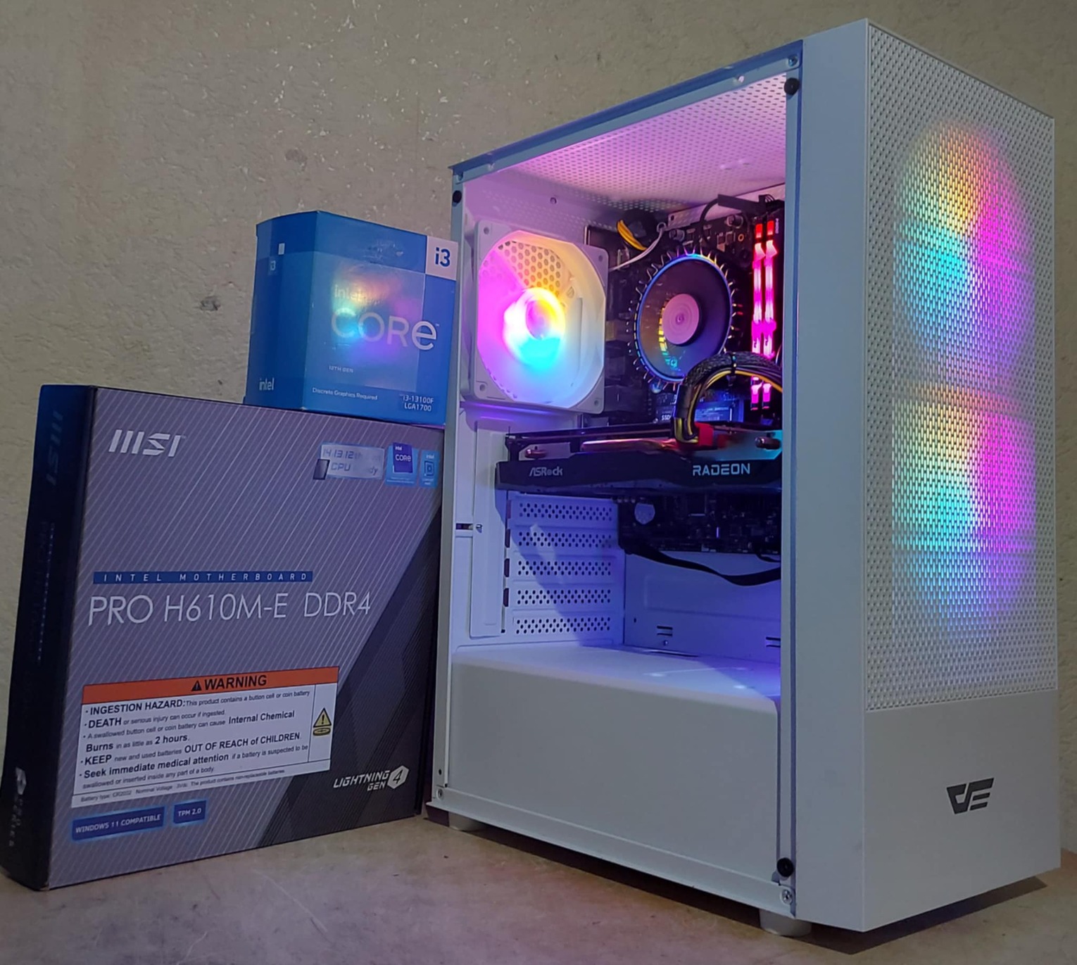 13.Gen i3-as Gamer! Core i3 13.100F / 16GB DDR4 3000MHz / Radeon RX ...