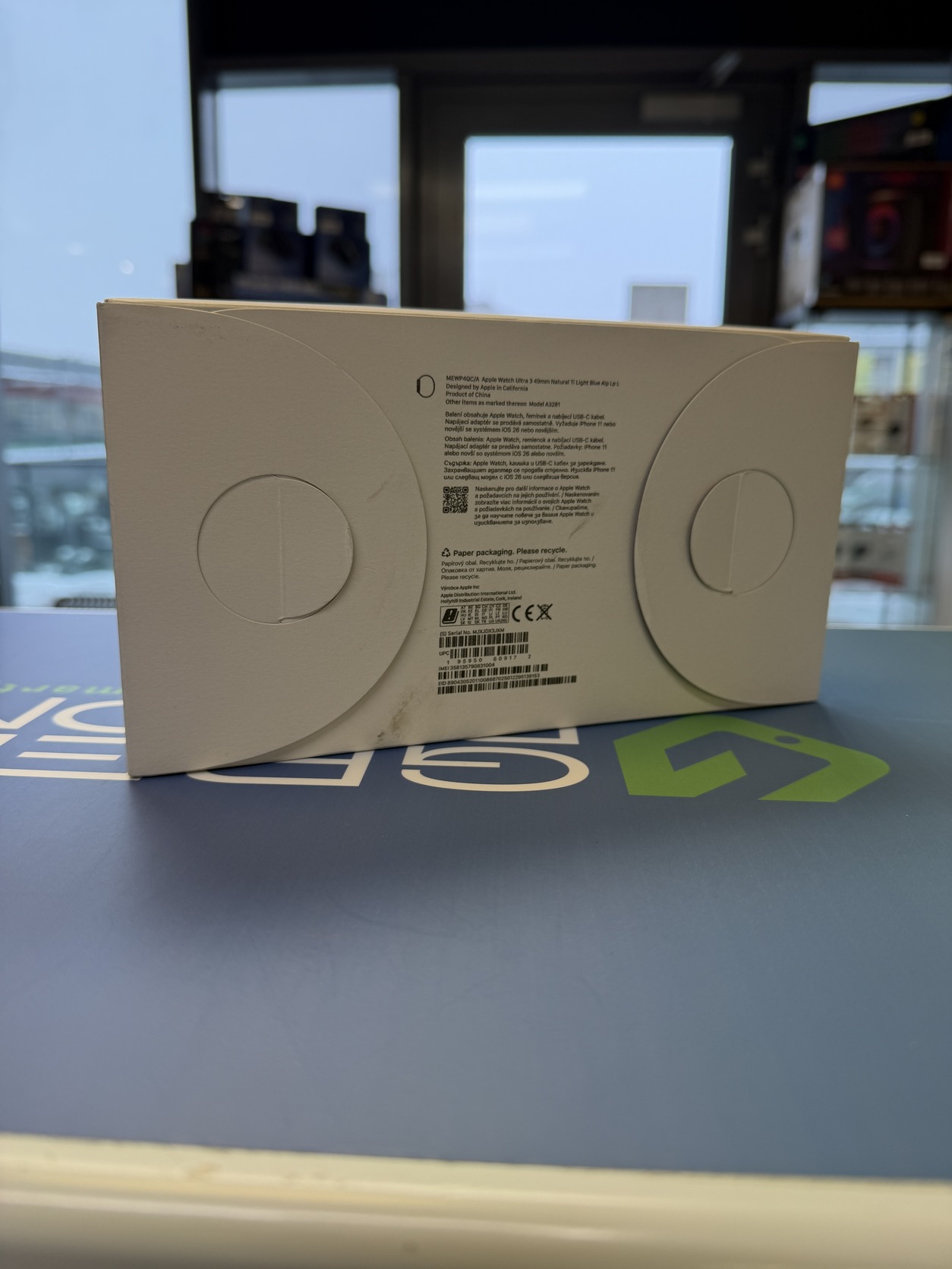 Apple Watch Ultra 3 Natural Titanium Light Blue Alpine Loop Új 12 Hónap ...