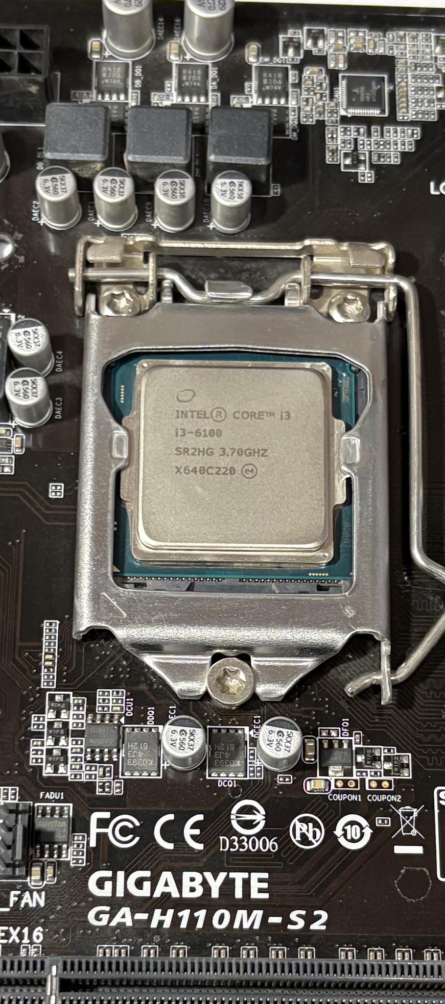 GIGABYTE GA-H110M-S2H (LGA1151) + Intel Core i3-6100 Processzor kérhető ...