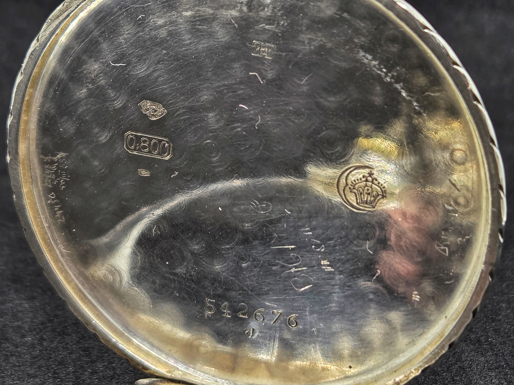 Tissot 800-as ezüst Guilloché art deco mintás zsebóra.(1929-1930 ...