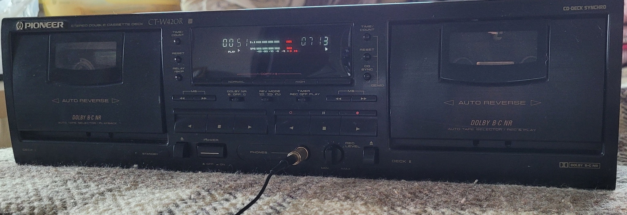 Pioneer CT-W420R két kazettás Hi-Fi magnó deck olcsón - HardverApró