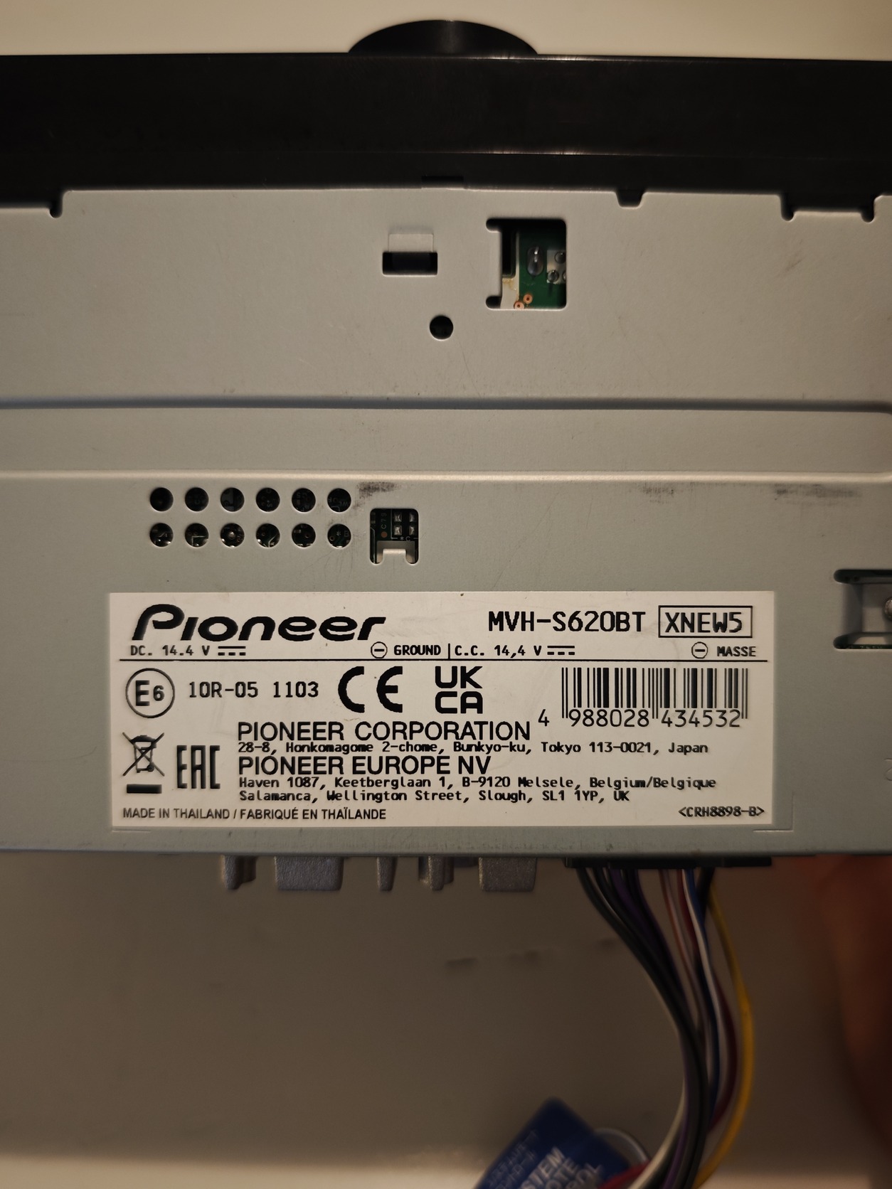 Pioneer MVH-S620BT - HardverApró