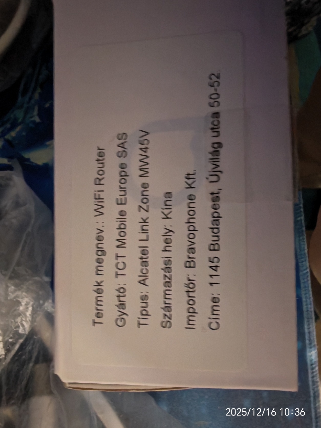 Alcattel Link Zone MW45V 4G-Wifi Router - HardverApró