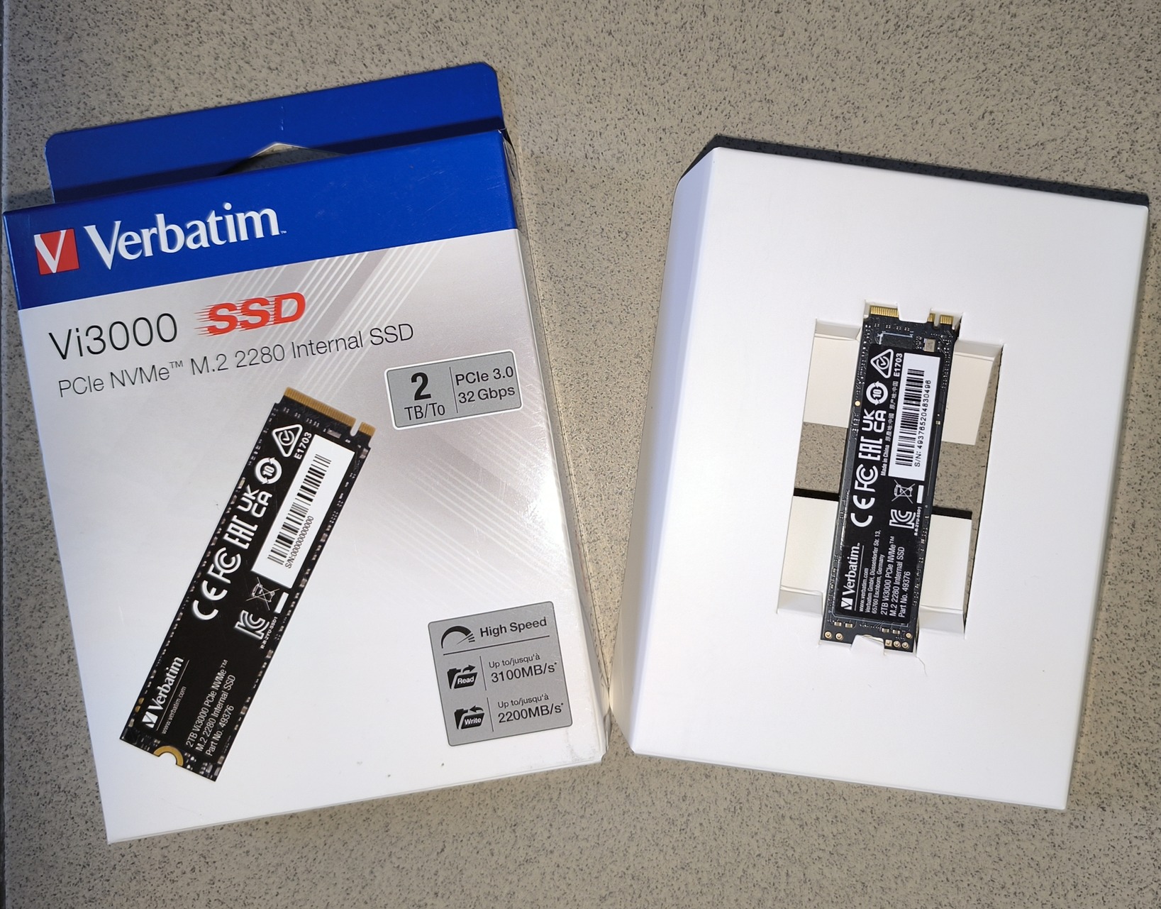 2TB Verbatim Vi3000 PCIe 3.0 NVMe M.2 (1500 TBW) SSD - HardverApró