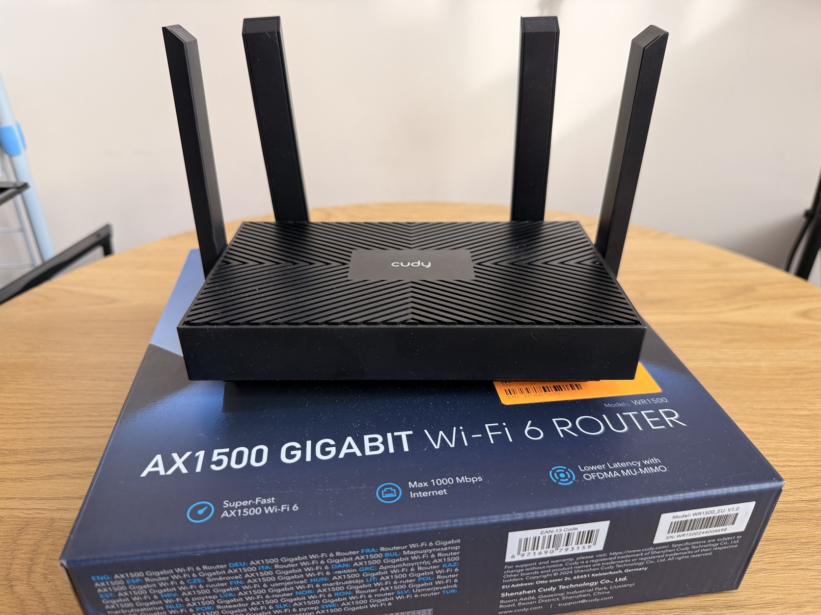 Cudy WR1500 AX1500 Wi-Fi 6 Gigabit Router (Dobozos, Garanciális ...
