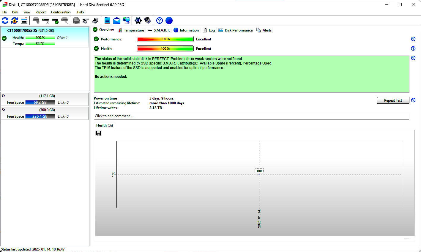 Crucial T700 1TB M.2 SSD hűtőbordával (CT1000T700SSD5) - HardverApró
