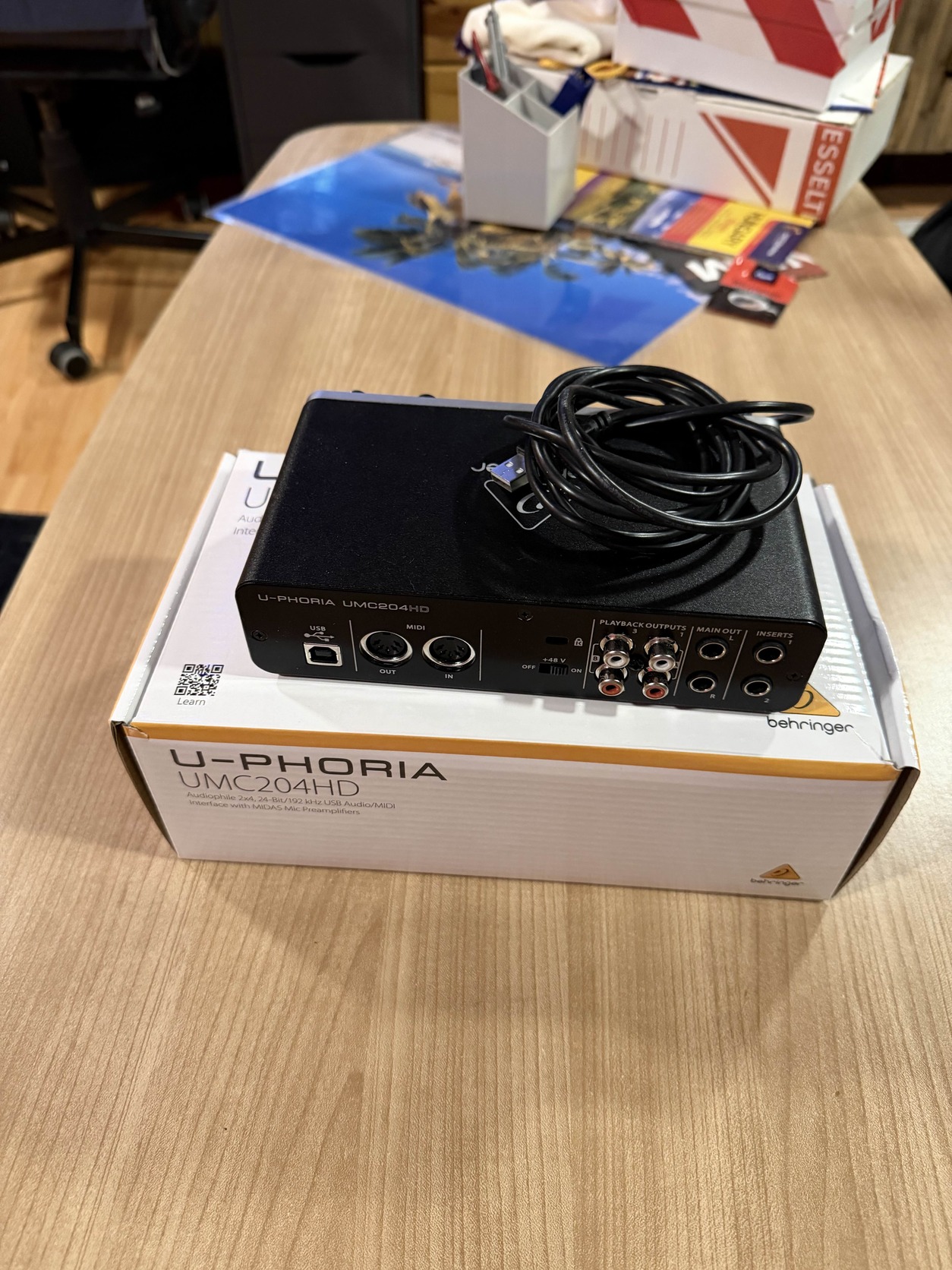 Behringer U-Phoria UMC204HD USB audio interface dobozos - HardverApró