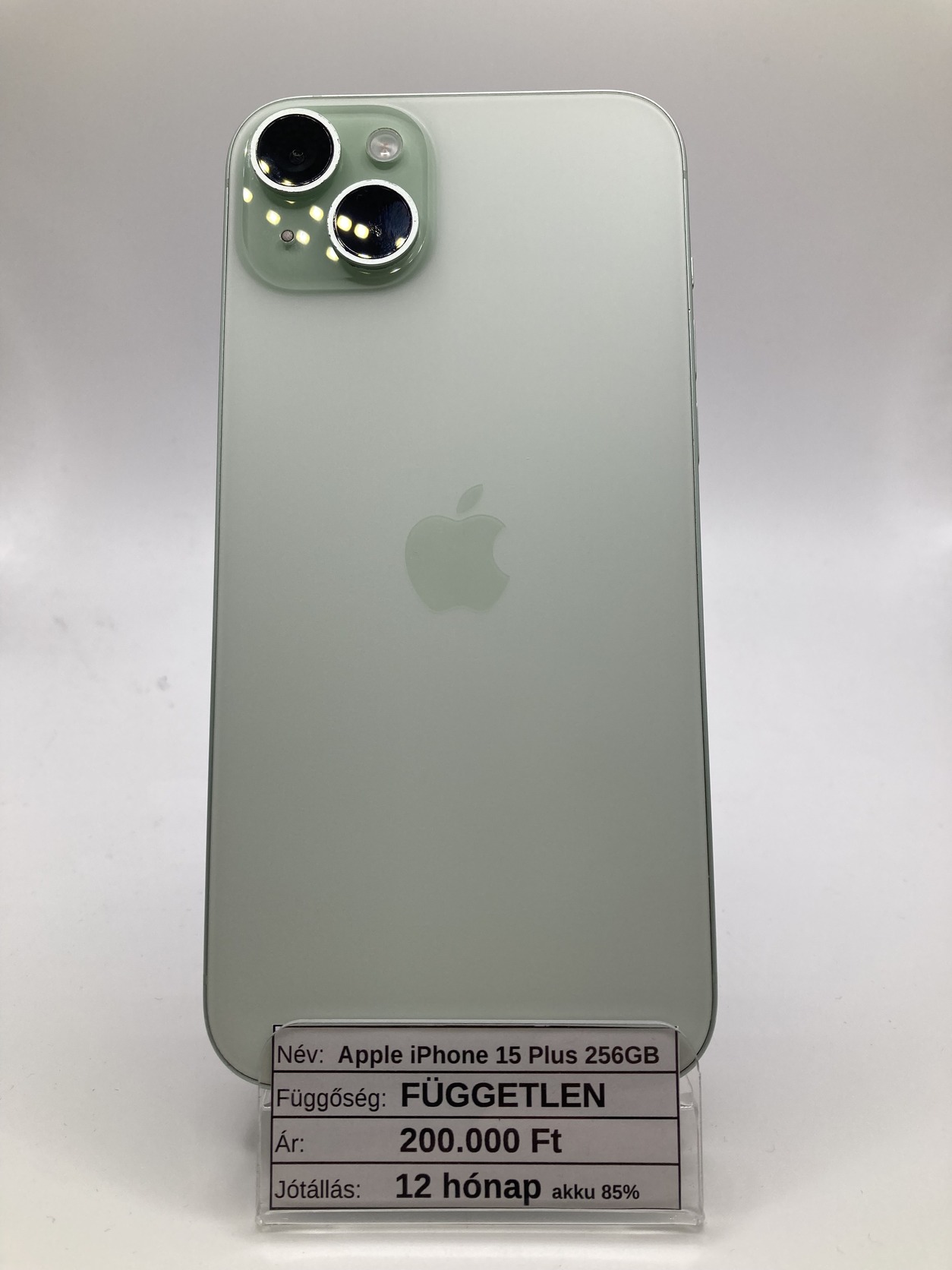 Apple iPhone 15 Plus 256GB / 12 hó jótállás - HardverApró