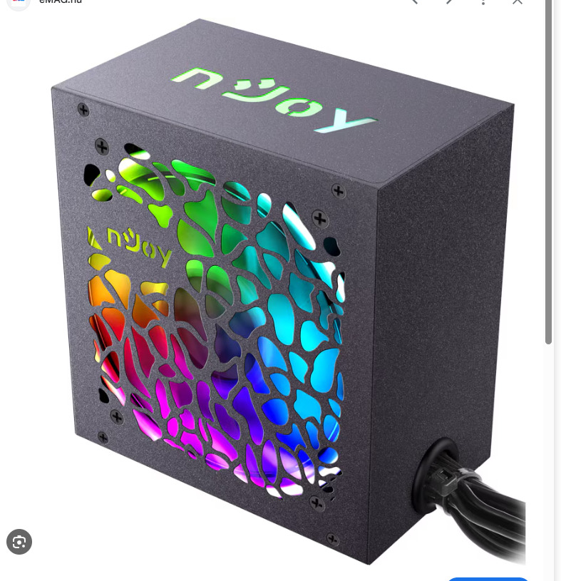 600w n joy freya 85+ bronze tápegység RGB - HardverApró