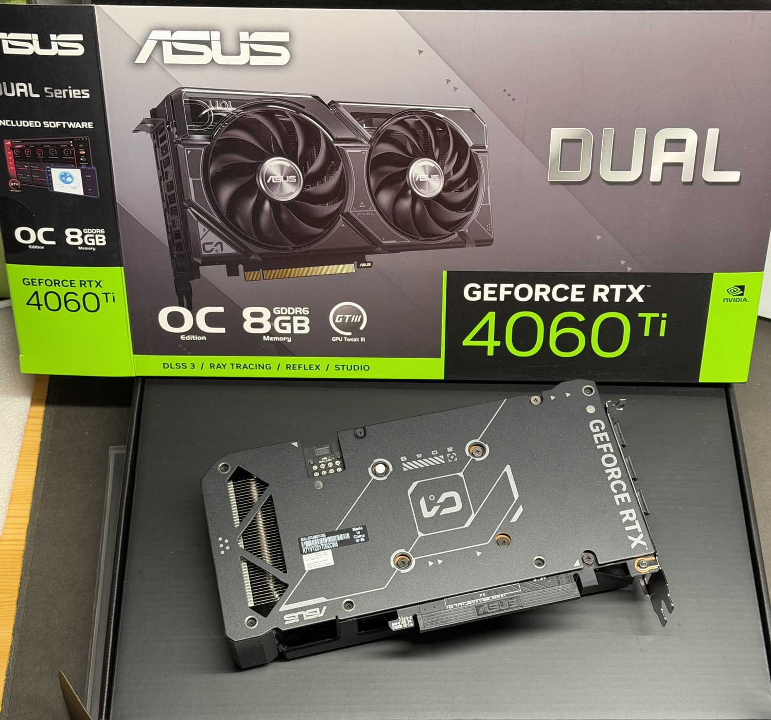 Eladó ASUS RTX 4060Ti 8GB DDR6 DUAL RTX4060TI-O8g videókártya - HardverApró