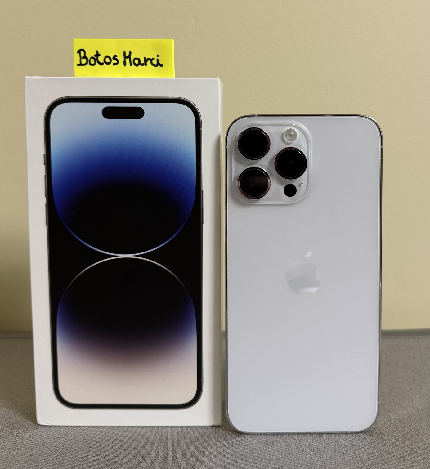 Karcmentes iPhone 14 Pro Max Silver 128GB,független, akksi 81% ...