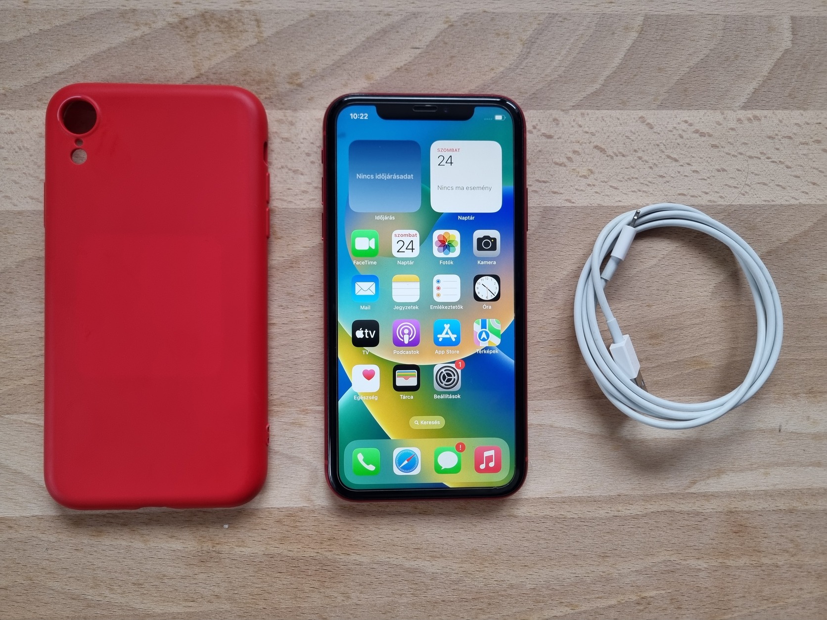 Apple IPhone XR Product Red 128GB 91% akku IOS 16.5 - HardverApró