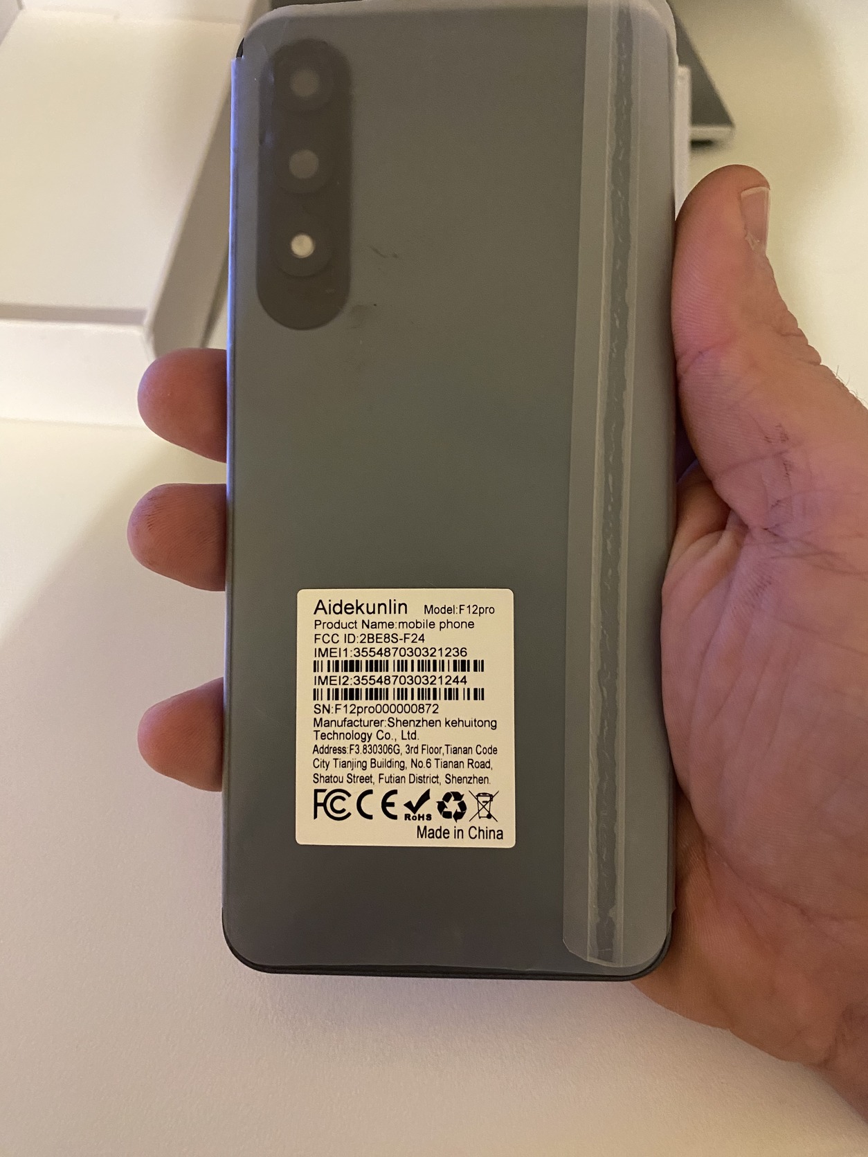 Aidekunlin F12 Pro vadonatúj , dual Simes - HardverApró