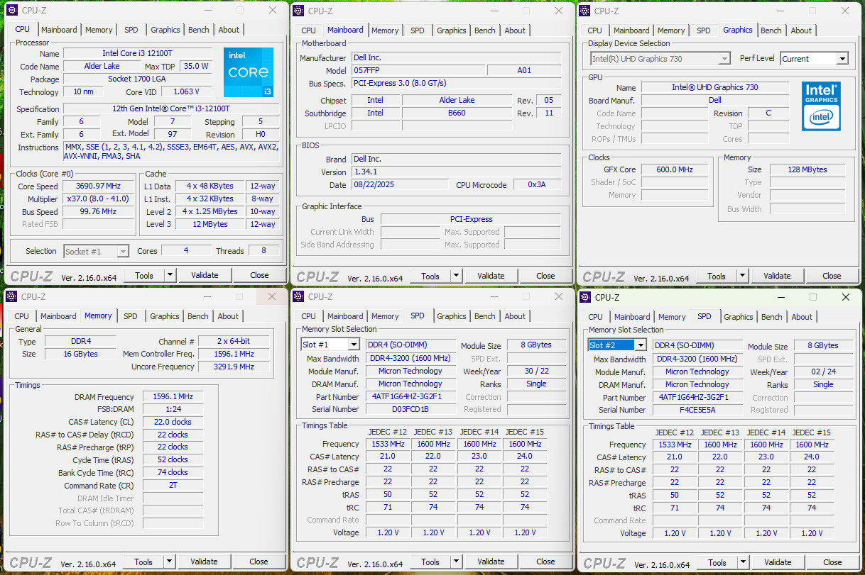 Dell OptiPlex 3000 Micro - i3-12100T, 16GB DDR4, 256GB NVMe, WiFi, Win ...