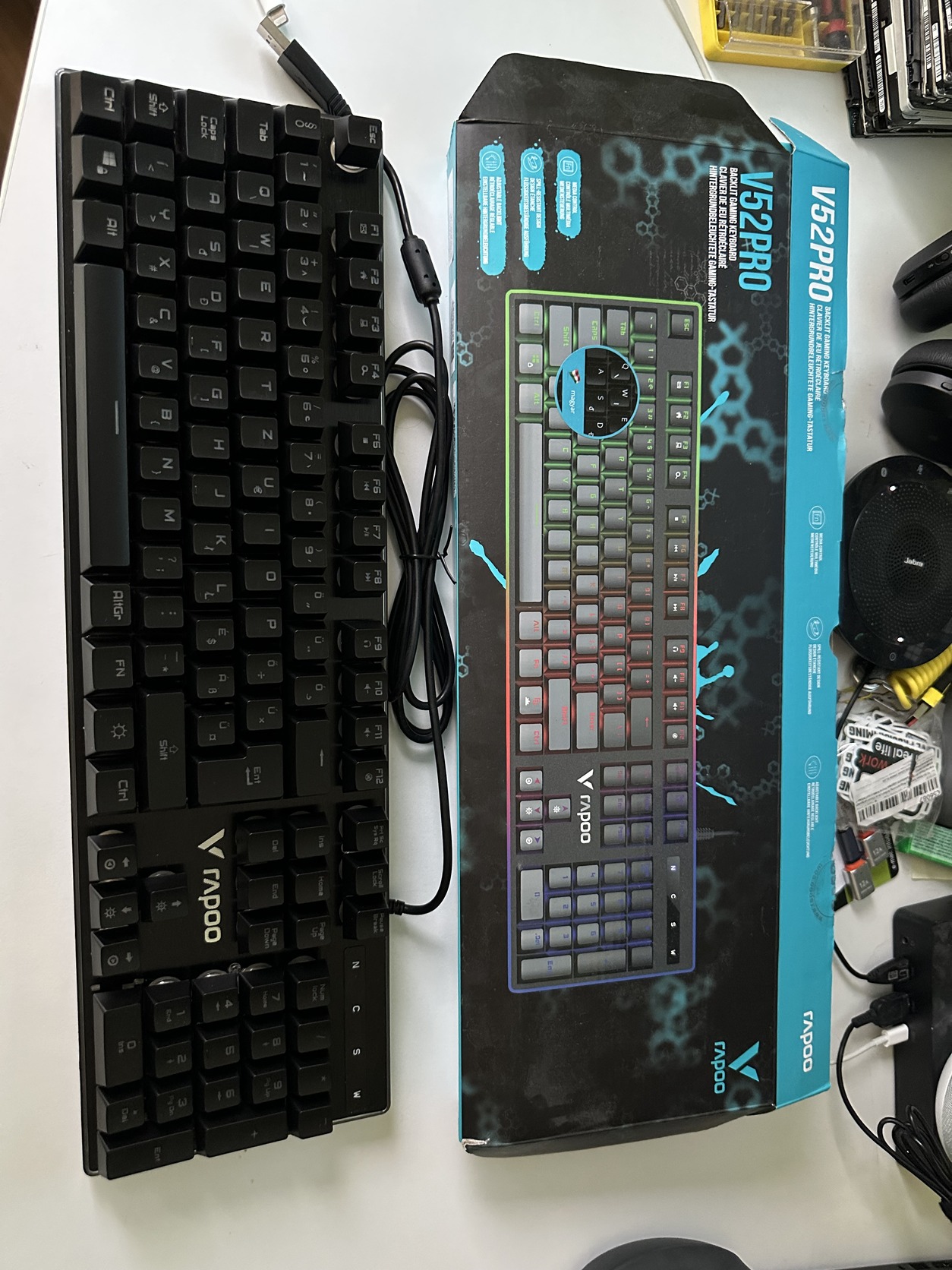 RAPOO VPRO V52 Pro fél-mechanikus Gaming billentyűzet fekete (216869 ...