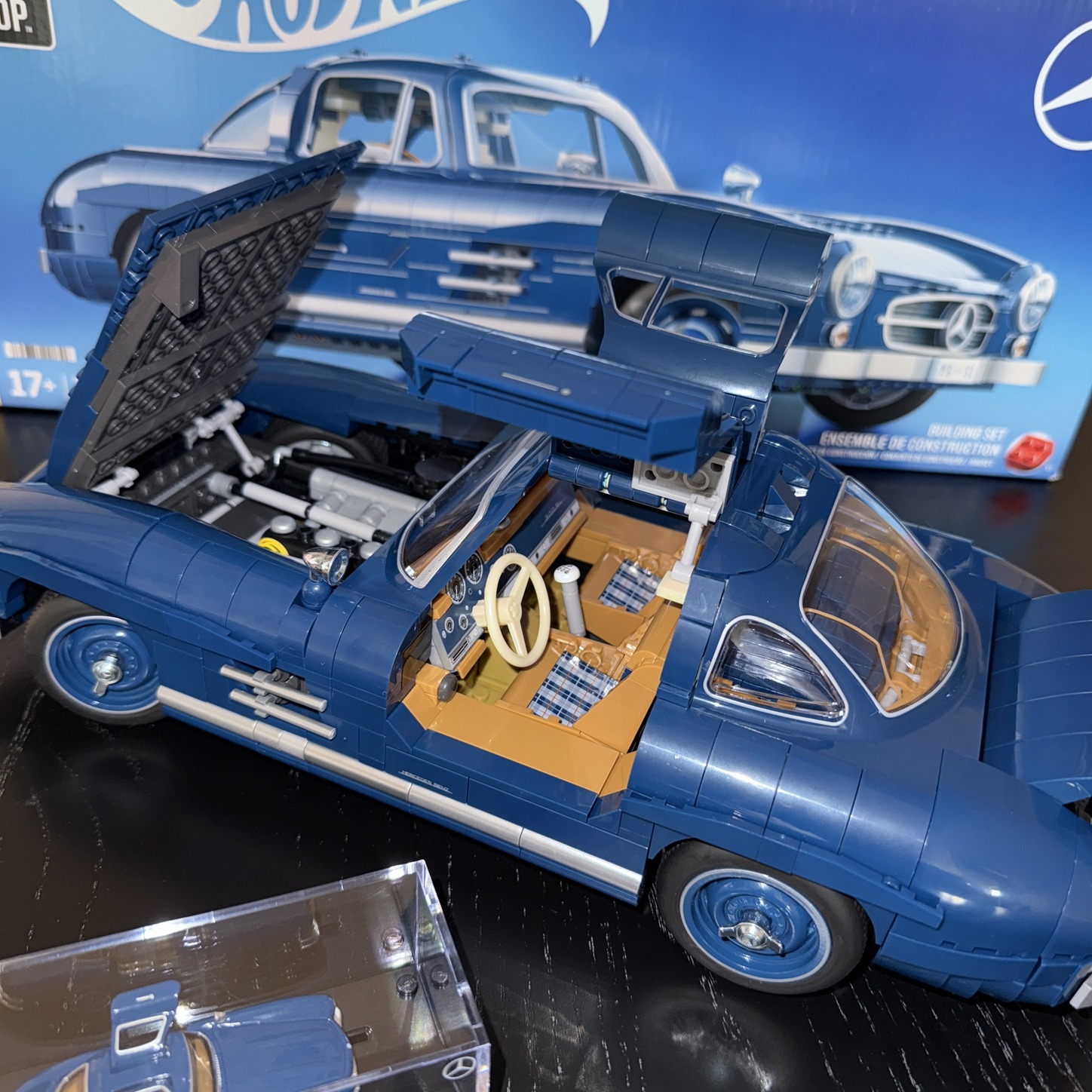 Hot Wheels Mercedes Benz 300 SL Mattel Brick Shop (+ 1:64 modell ...