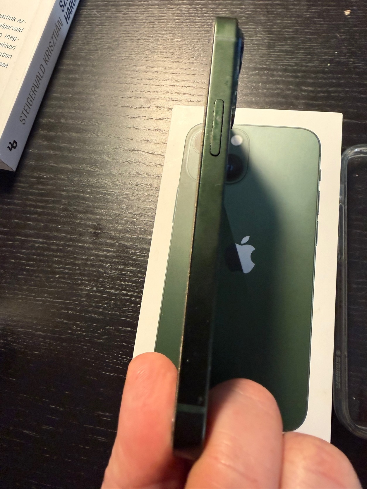 Hibátlan, gyári független Iphone 13 mini 128GB, 85% akku, alpine green ...
