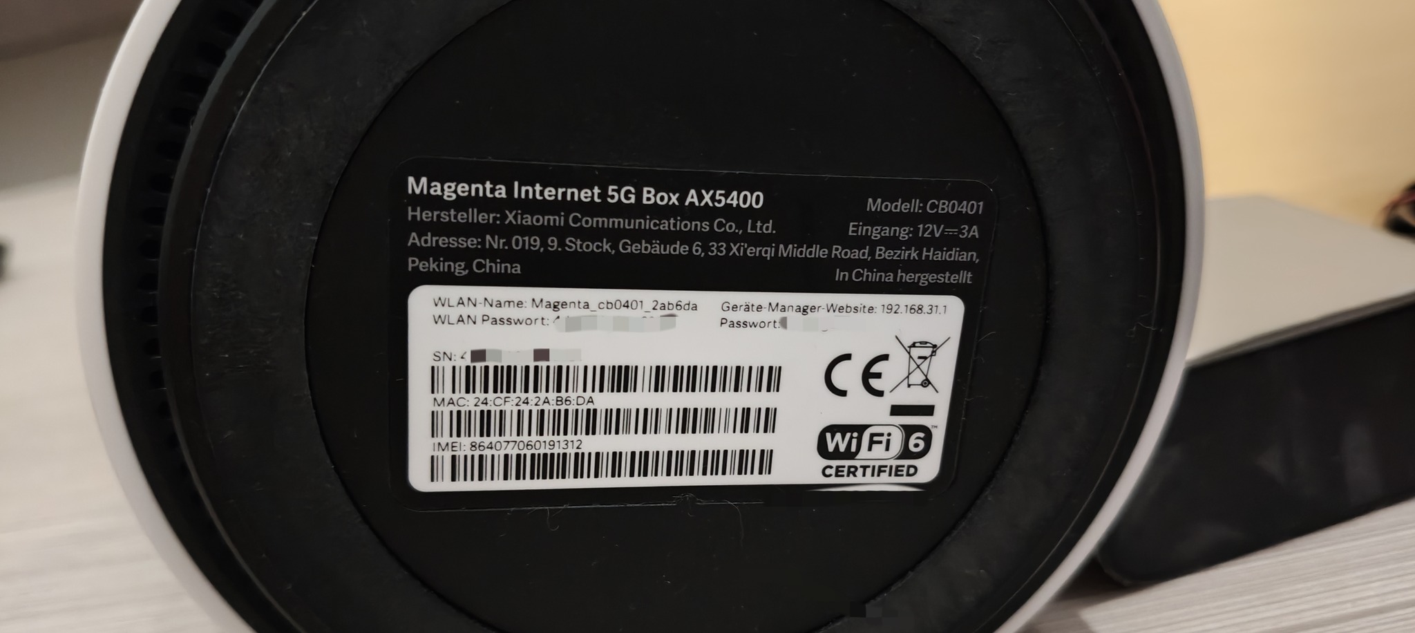 Magenta (Xiaomi) 5G CPE Pro WiFi 6 AX5400 Mesh Gigabit router - HardverApró