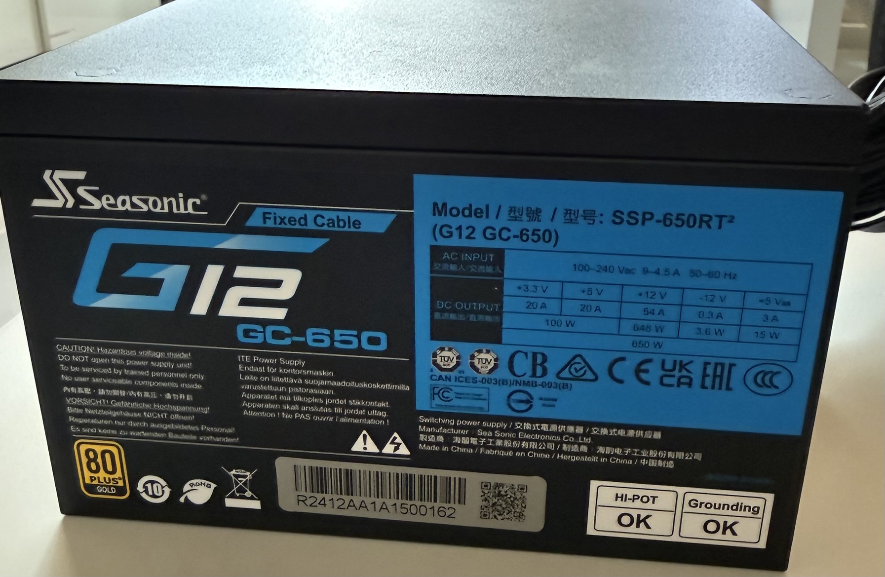 Seasonic 650w 80+ tápegység - HardverApró