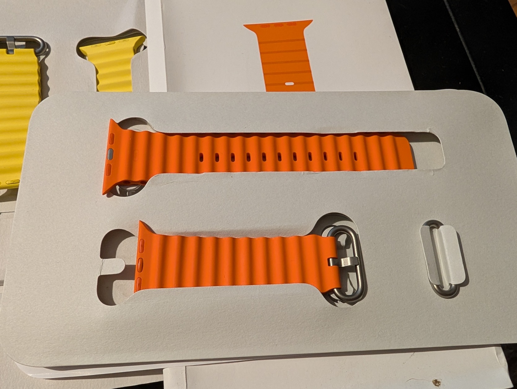 Apple watch Ultra Yellow/ Orange óceán szíj! - HardverApró