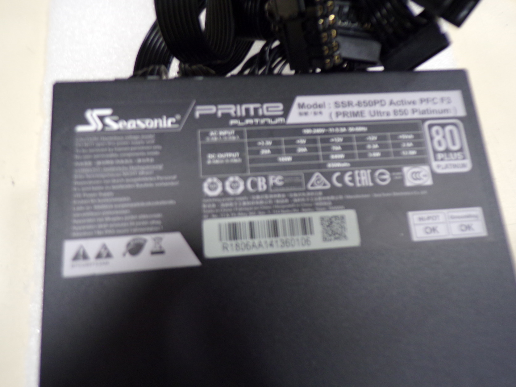 Seasonic Prime 850W 80+platinum moduláris tápegység - HardverApró