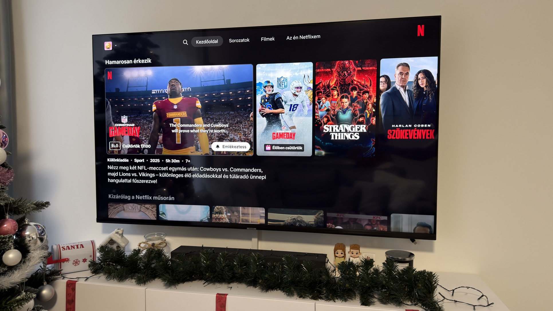 Samsung AU7022 65 Smart TV 4K Ultra HD LED hibátlan, dobozával ...