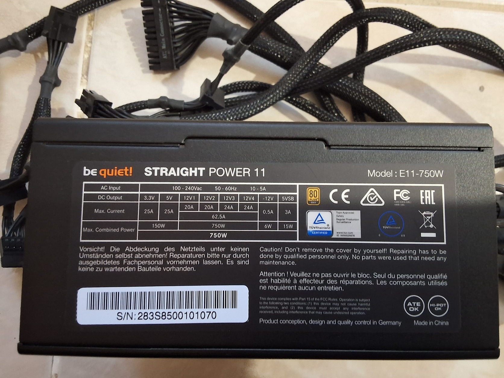 Be quiet! Straight Power 11 750W 80 PLUS Gold - HardverApró