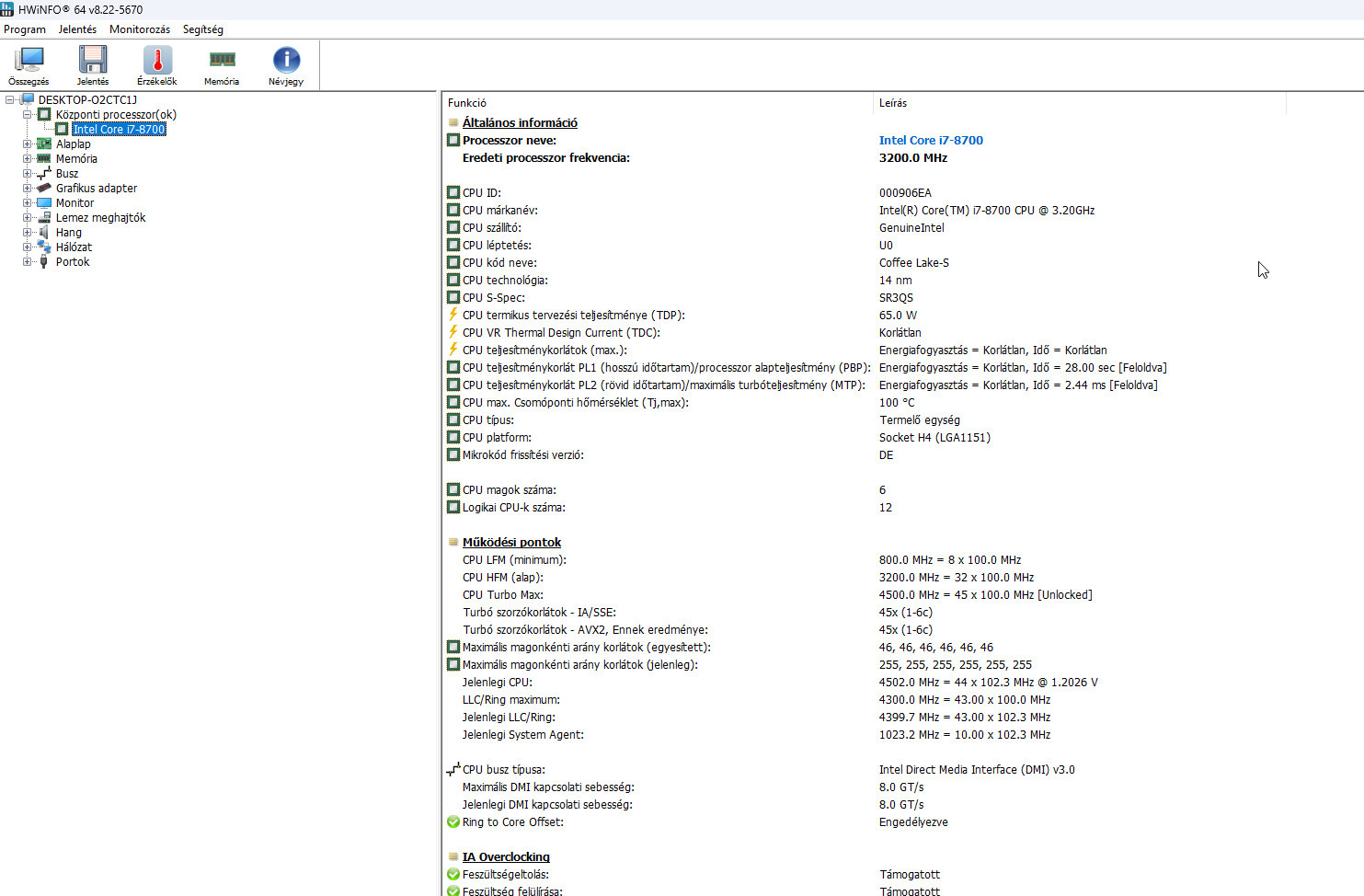Intel Core i7-8700 6-Core 3.2 - 4.6GHz - HardverApró