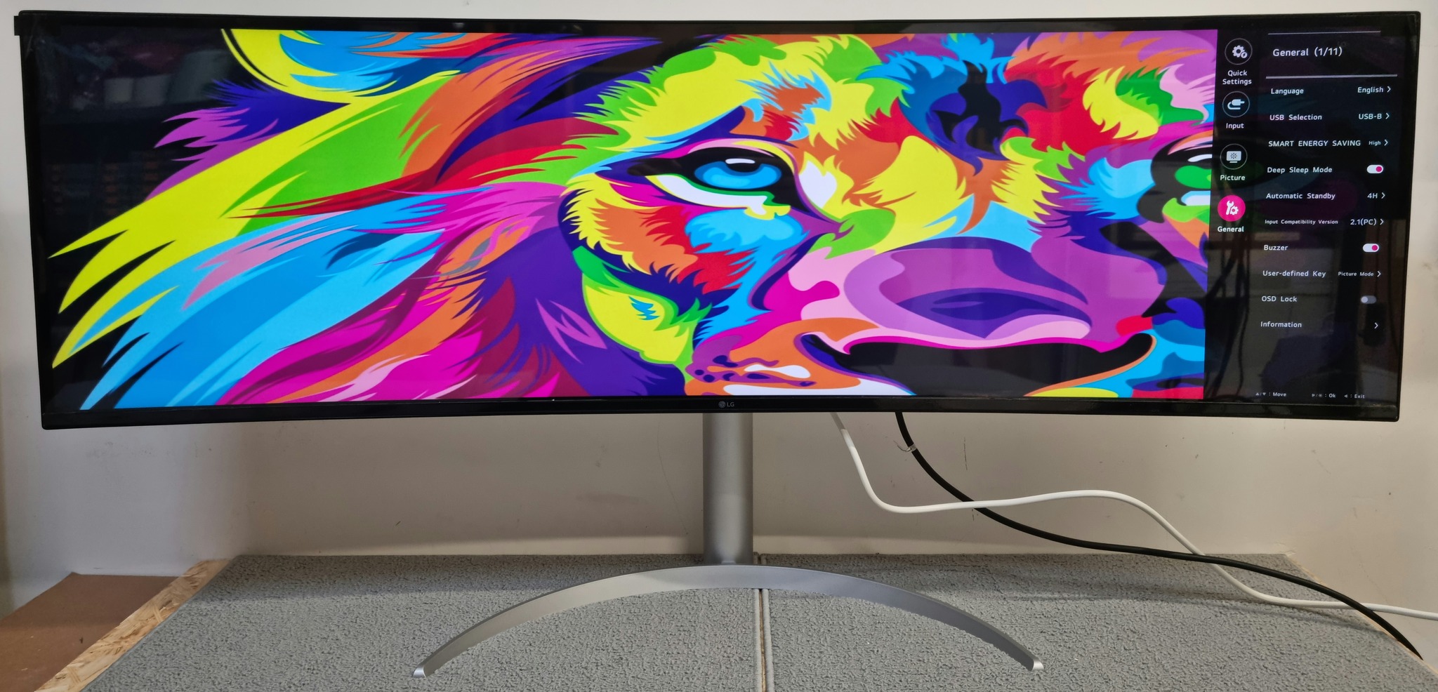 ÚJ! 49WQ95C ívelt Dual QHD (5120 x 1440), Nano IPS, 144Hz, DCI-P3 98% ...