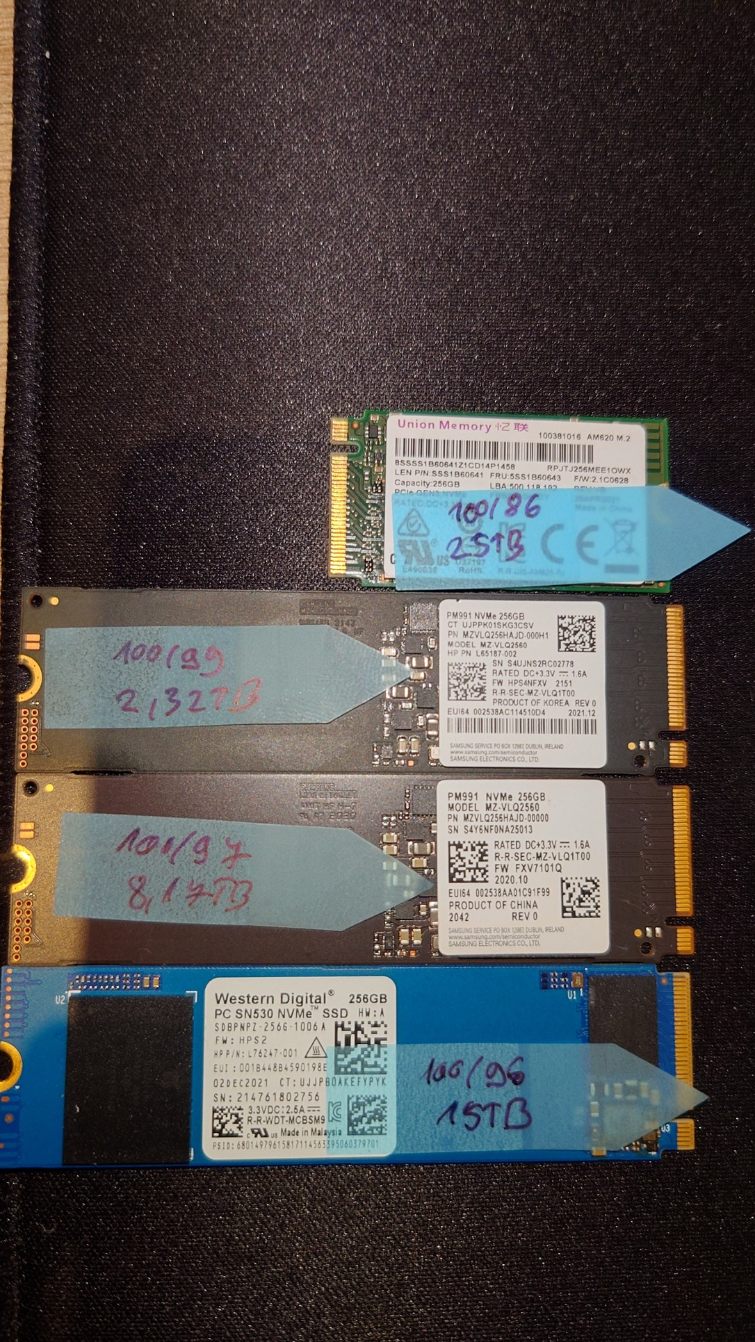 4x 250GB NVMe SSD - HardverApró
