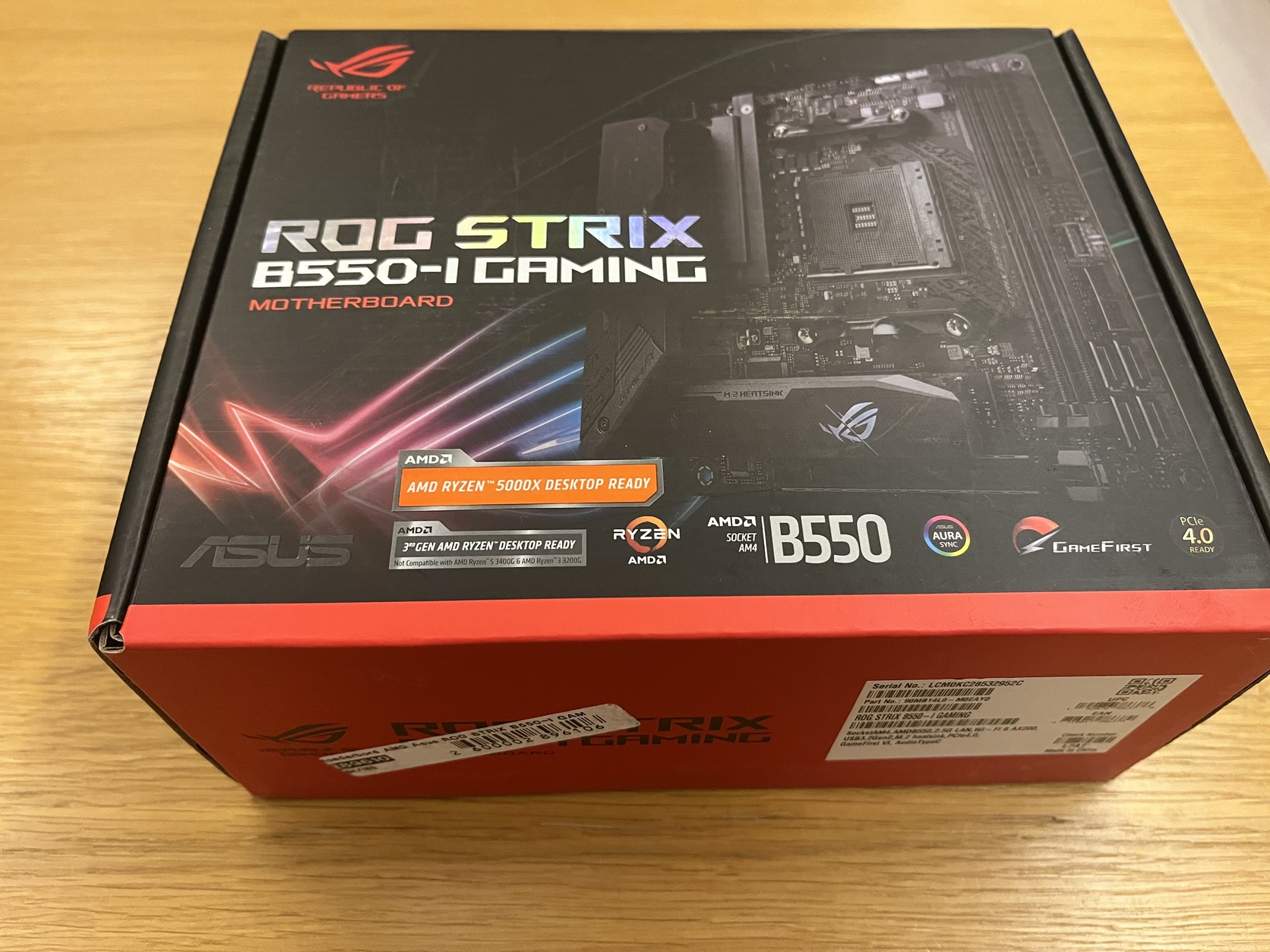 ASUS ROG Strix B550-I Gaming Mini-ITX alaplap - HIBÁS (piros LED ...