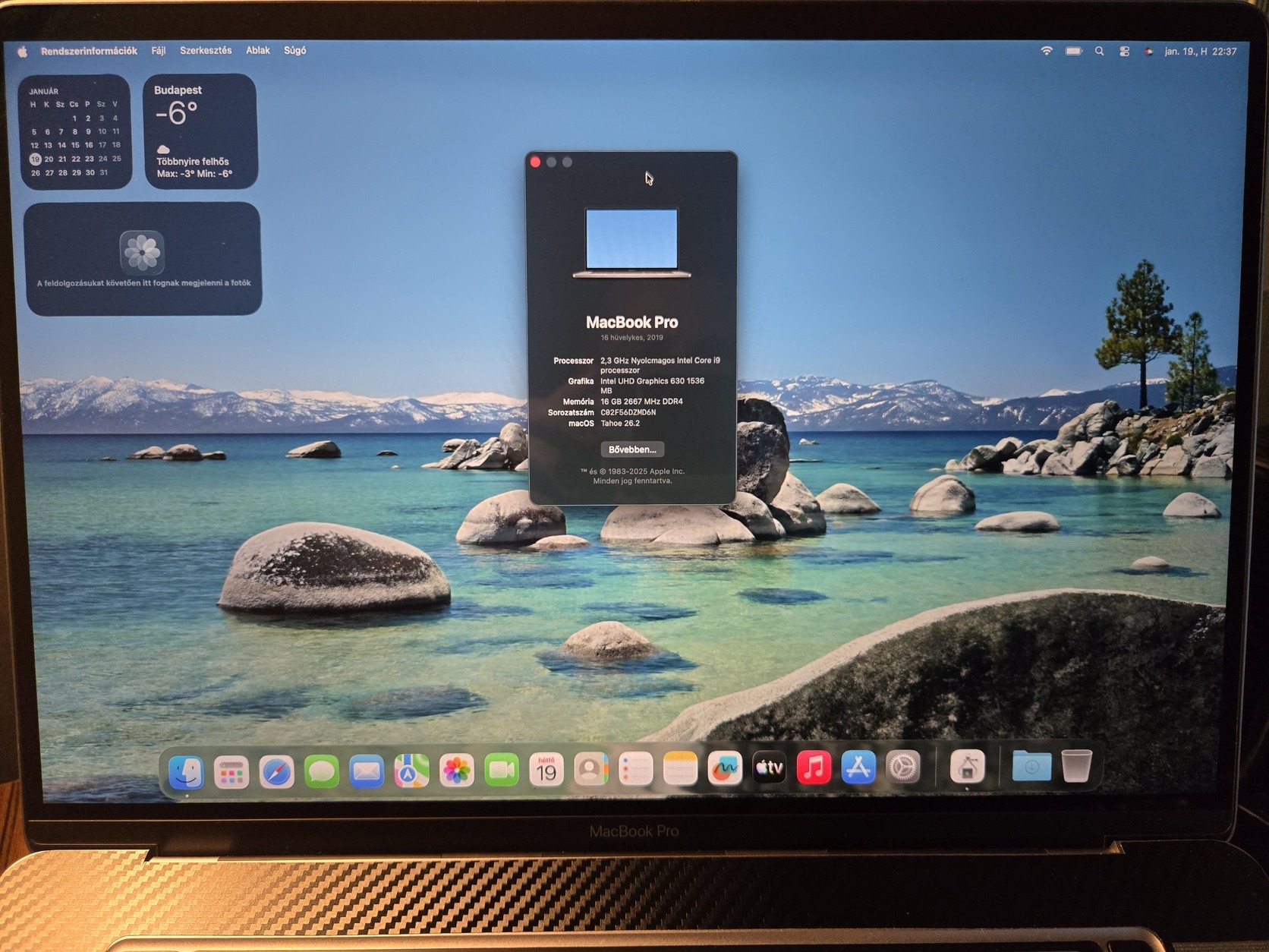 Eladó v. csere MacBook Pro 16" 2019 Touch Bar(i9,16GB RAM,1TB SSD,5500m ...
