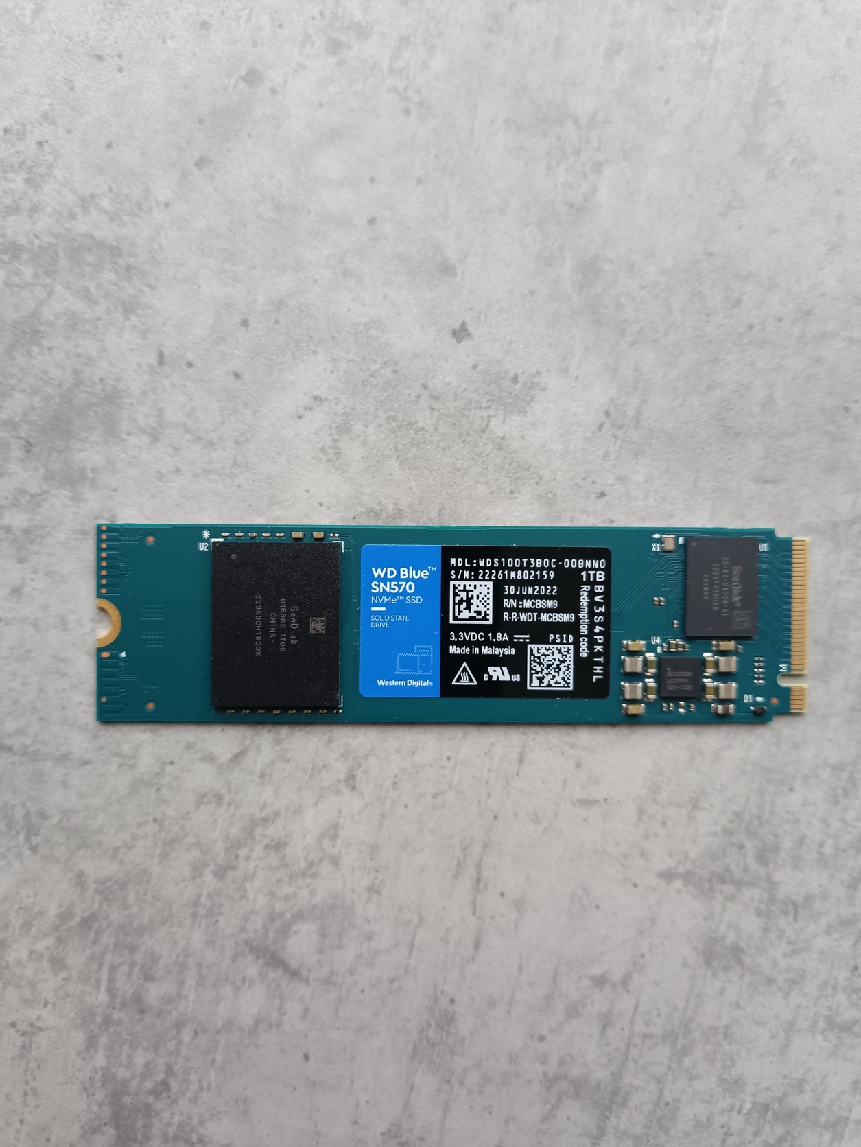 Western Digital Blue SN570 1TB Nvme m.2 SSD 100/100 - HardverApró