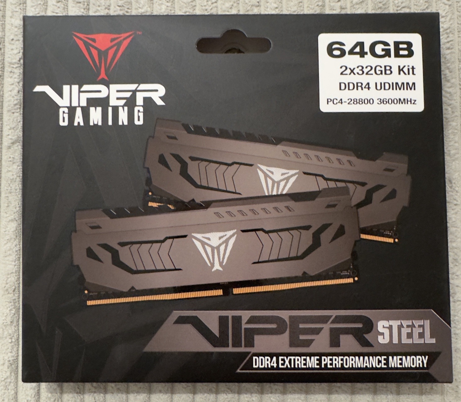 Patriot Viper Steel 64GB KIT (2x32GB) DDR4 3600MHz CL18 Dobozos és ...