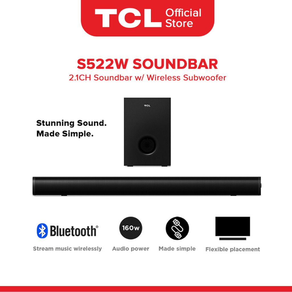TCL S522W soundbar dobozában - Szép állapot - HardverApró