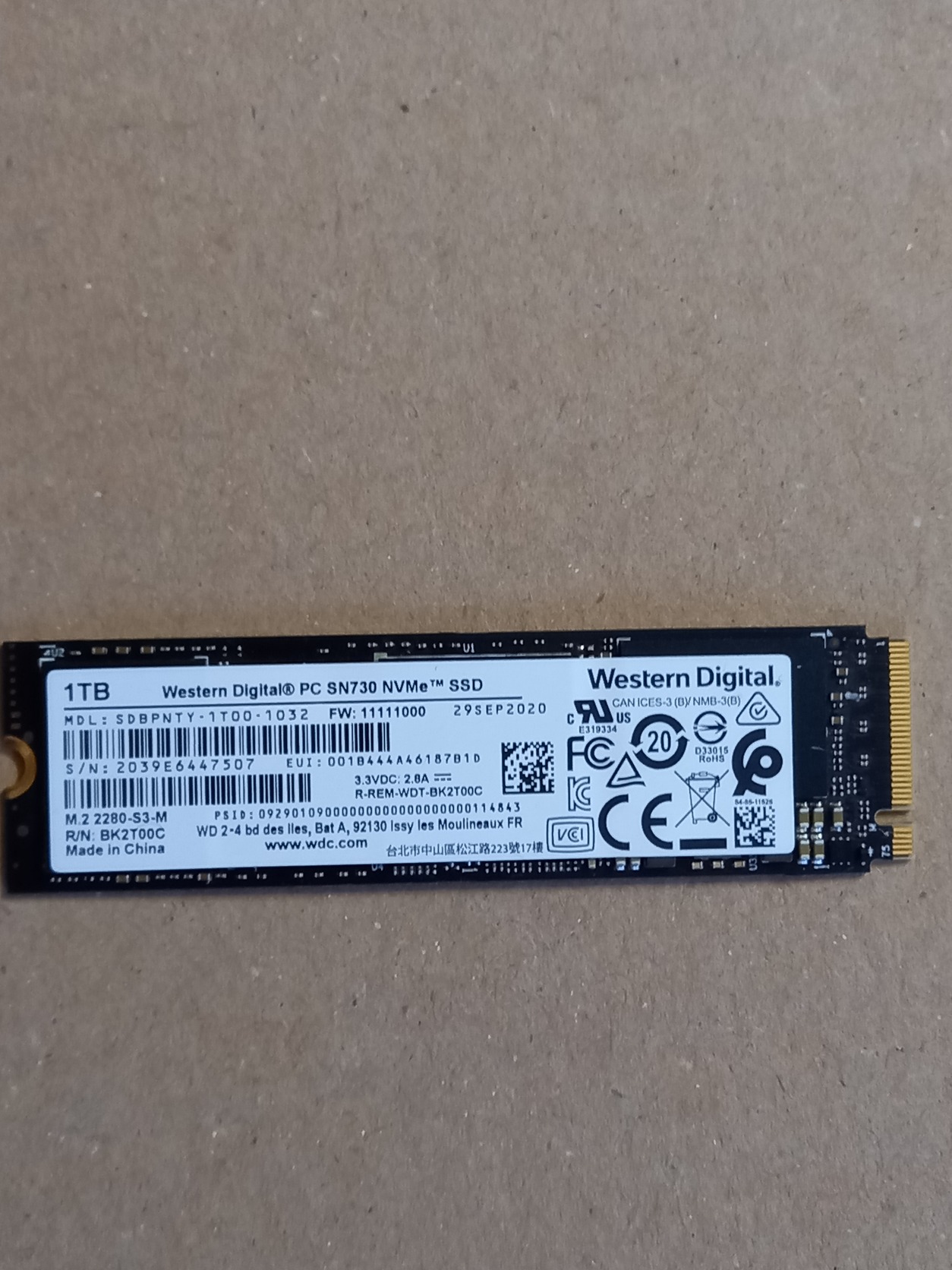 1TB WD SN730 M.2 SSD /2280/ - HardverApró