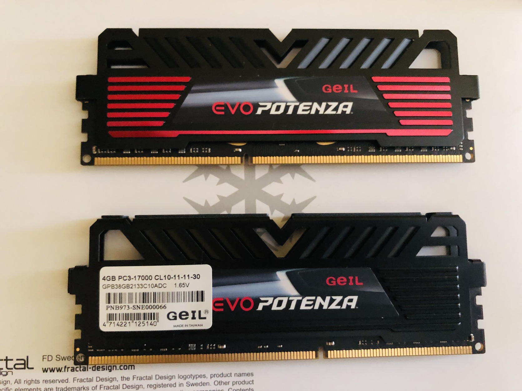 GeIL 8GB (2x4GB) DDR3 2133MHz (GPB38GB2133C10ADC) - HardverApró