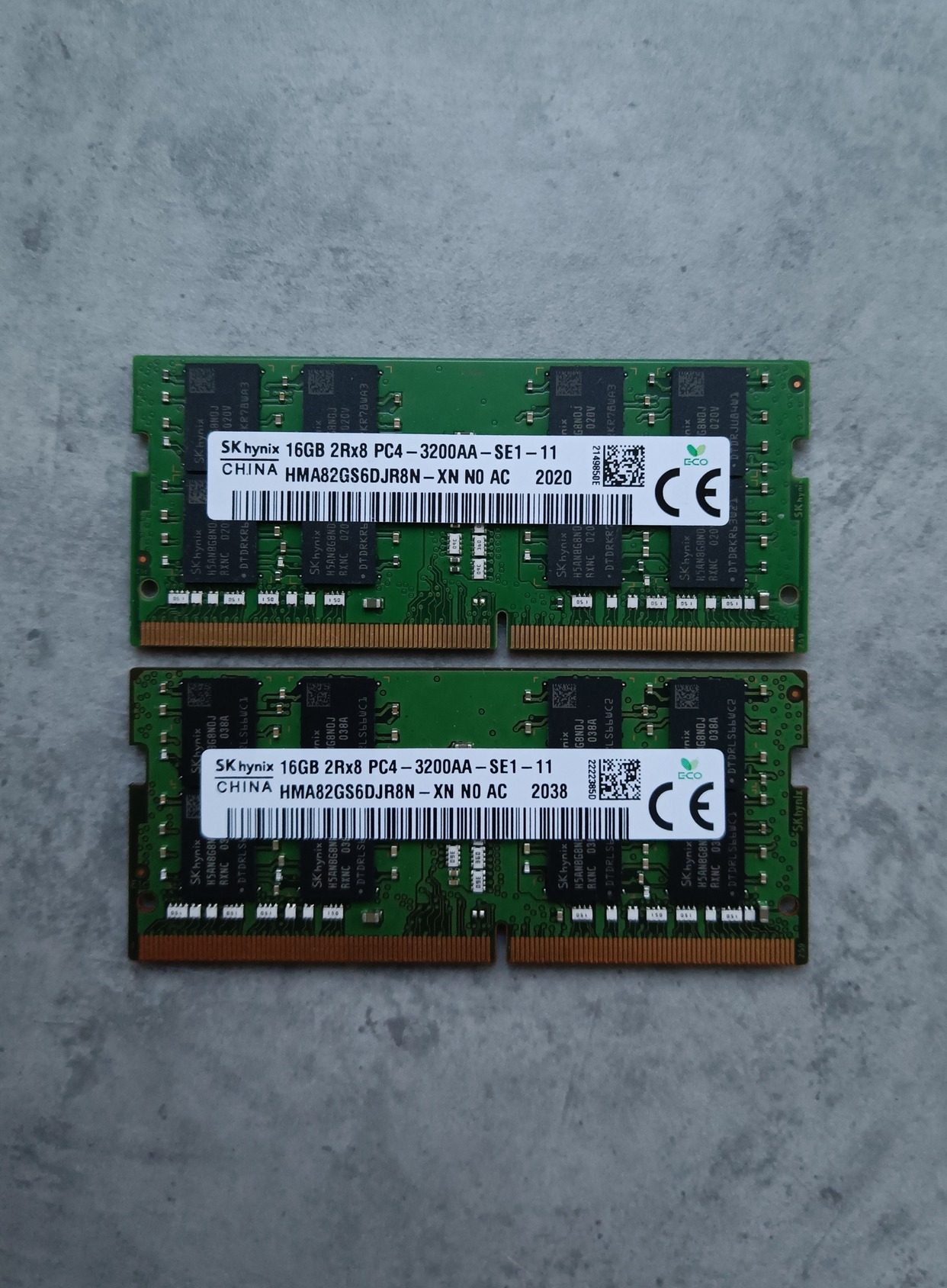 DDR4 2 x 16 GB ( 32 GB ) 3200 mhz SK Hynix notebook ram memória ...